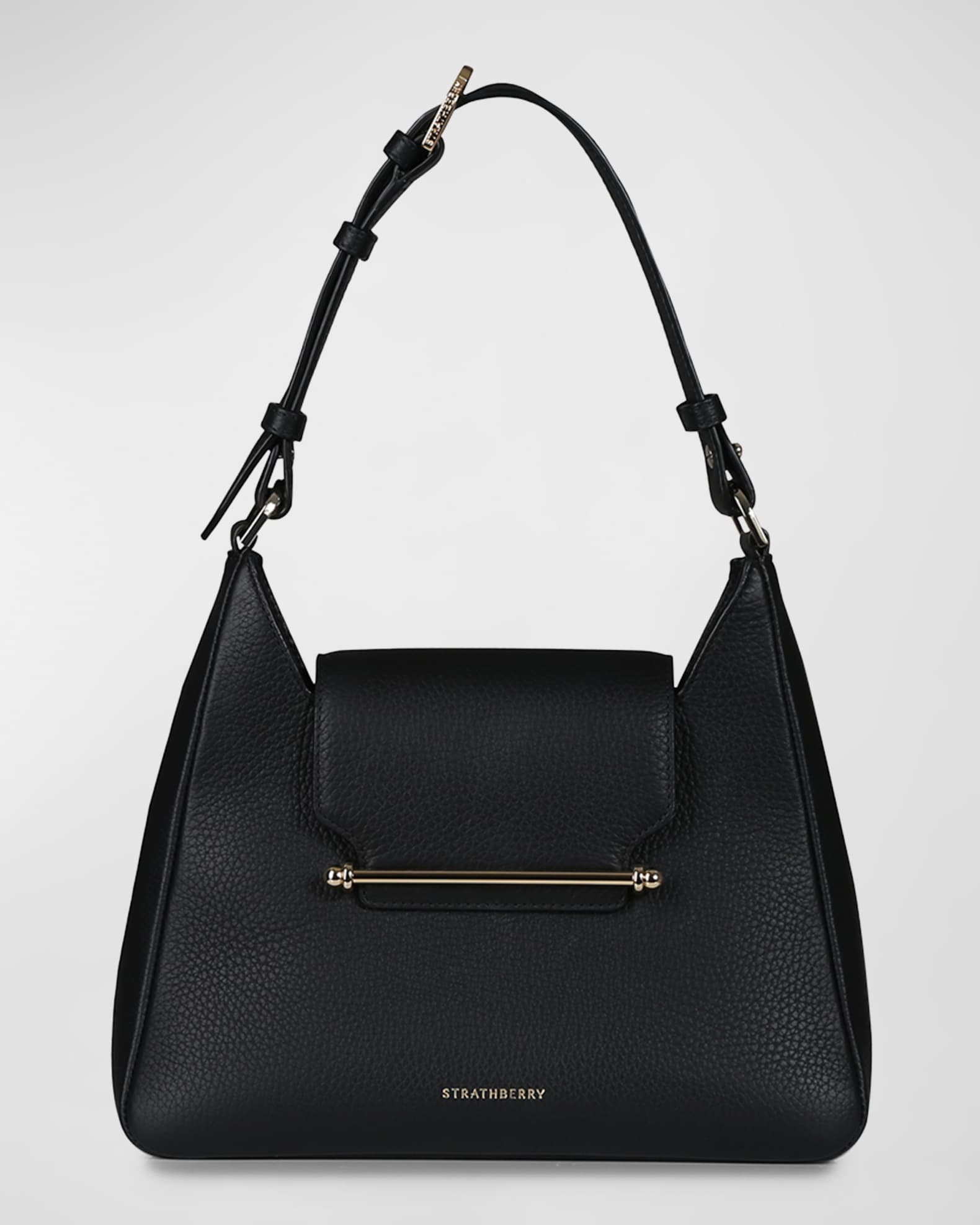 STRATHBERRY Multrees Flap Leather Hobo Bag | Neiman Marcus