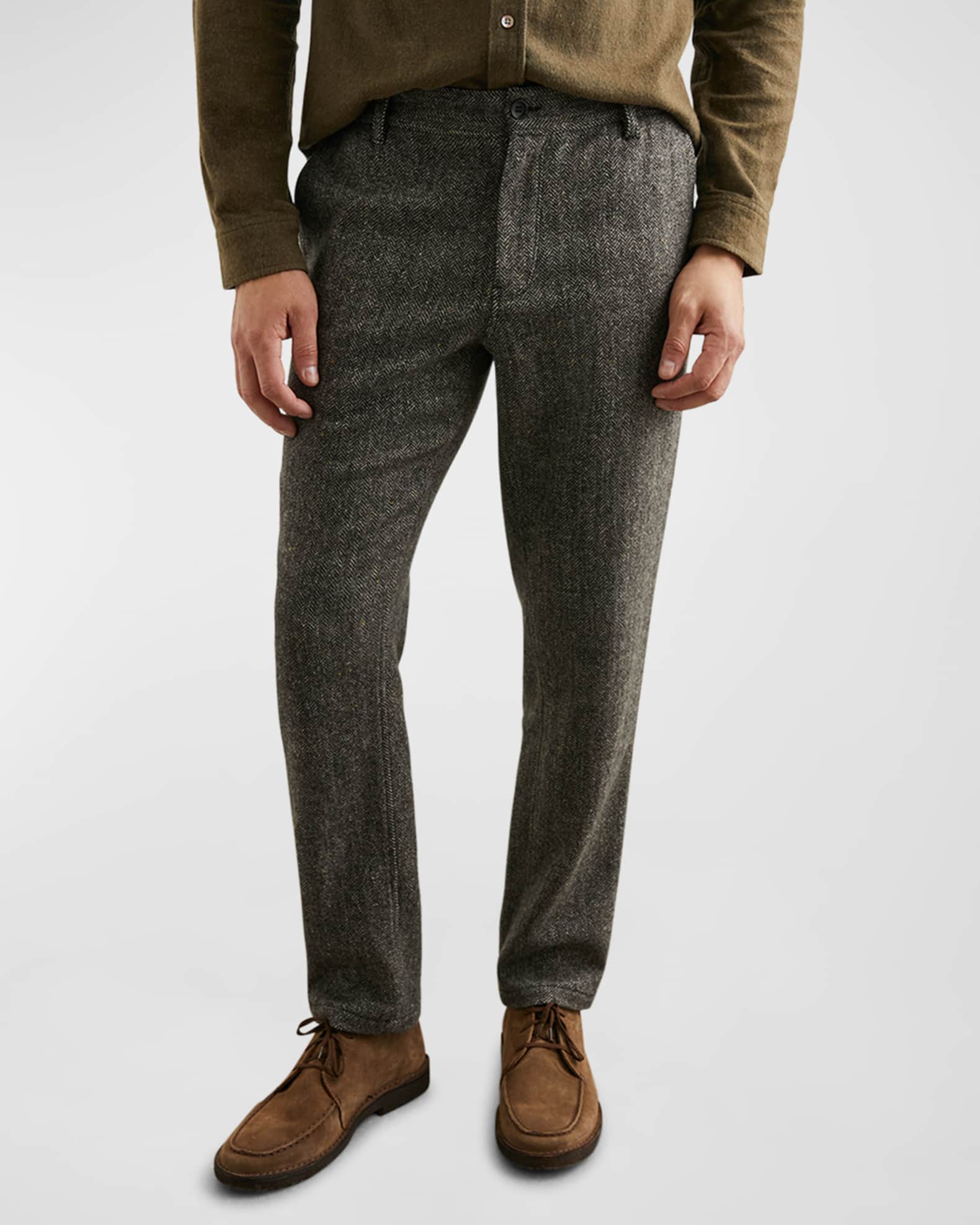 Rails Men's Thomas Tweed Dress Pants | Neiman Marcus