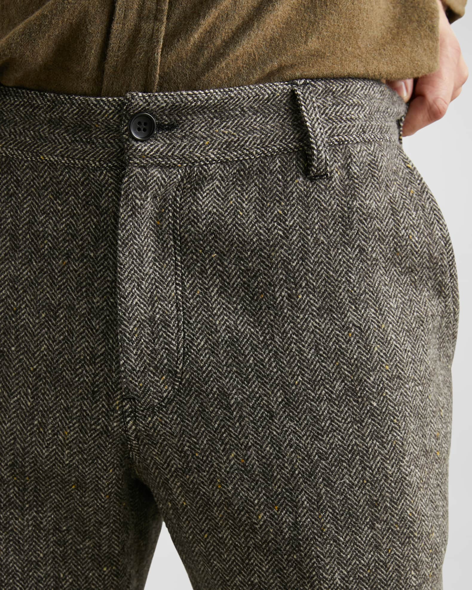 Rails Men's Thomas Tweed Dress Pants | Neiman Marcus