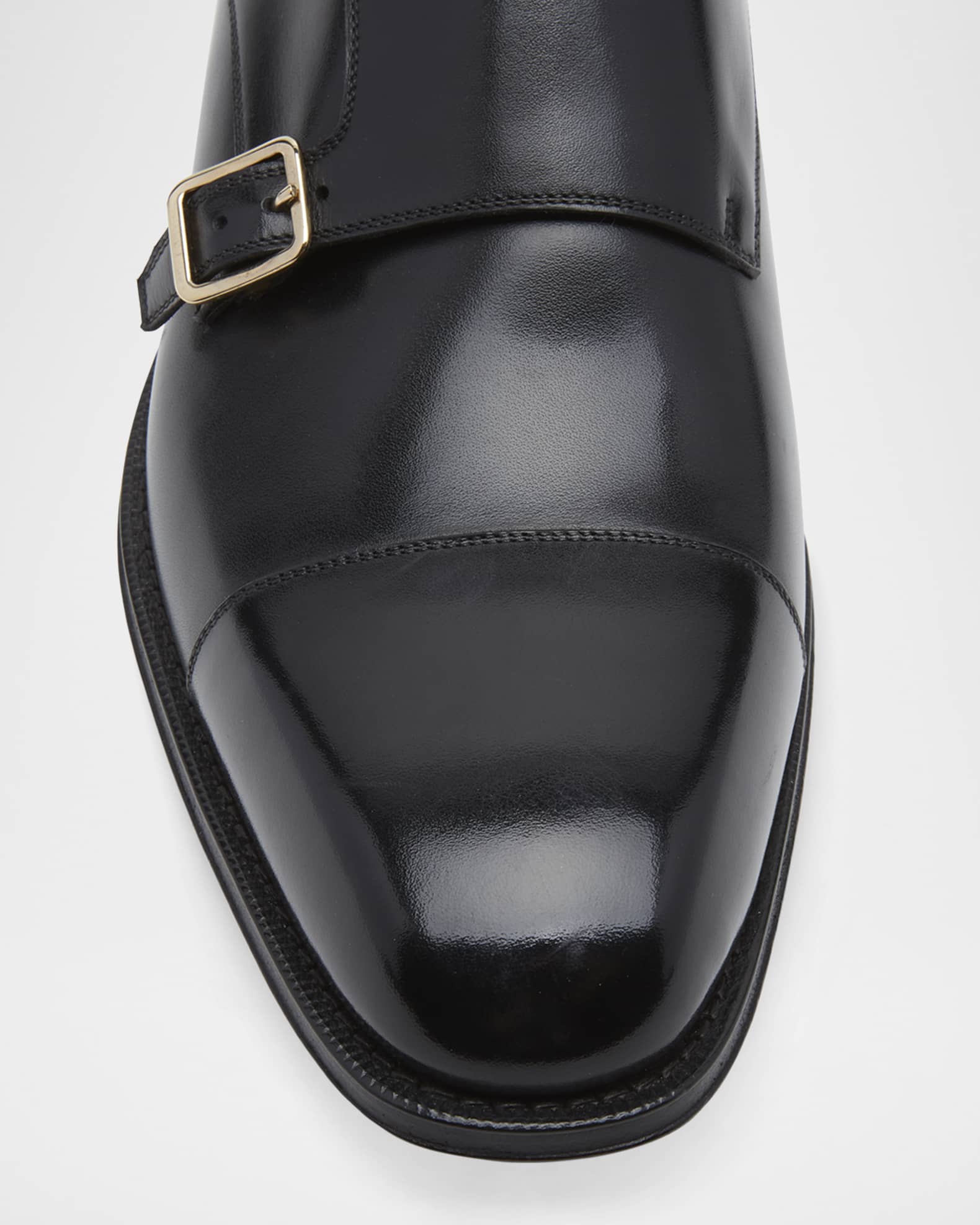TOM FORD Men's Claydon Leather Double-Monk Strap Loafers | Neiman Marcus