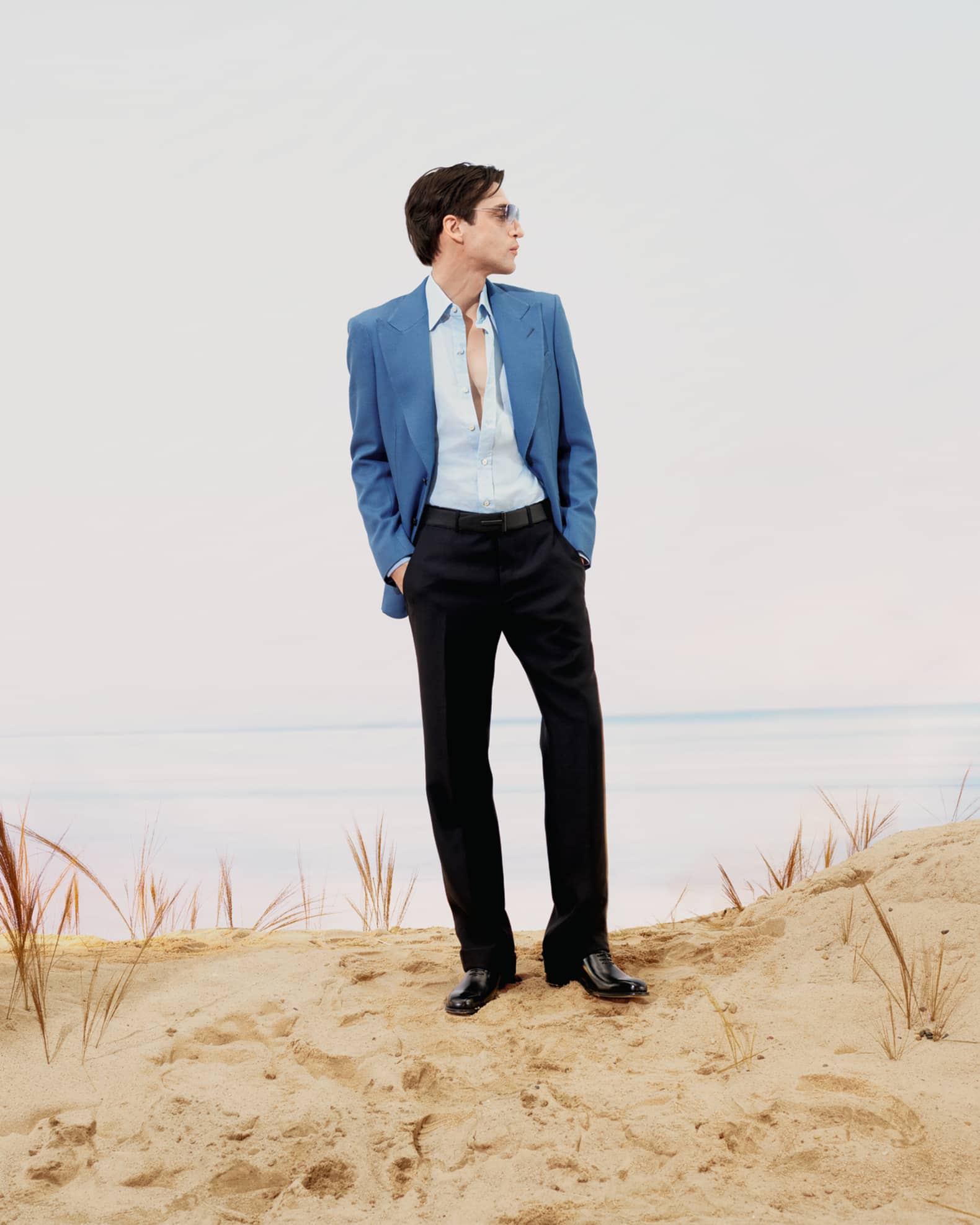 TOM FORD Men's Claydon Wholecut Leather Oxfords | Neiman Marcus