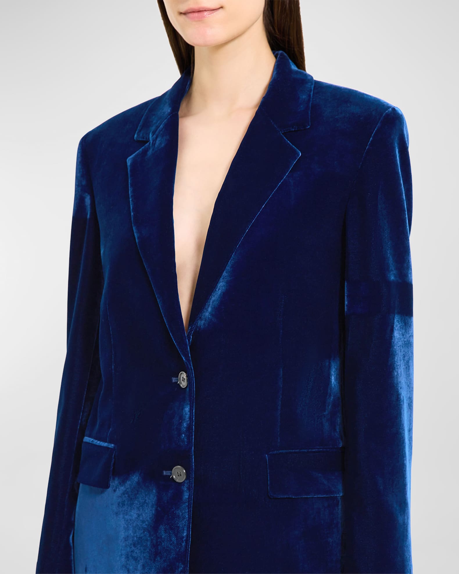 Theory Velvet Tailored Jacket | Neiman Marcus