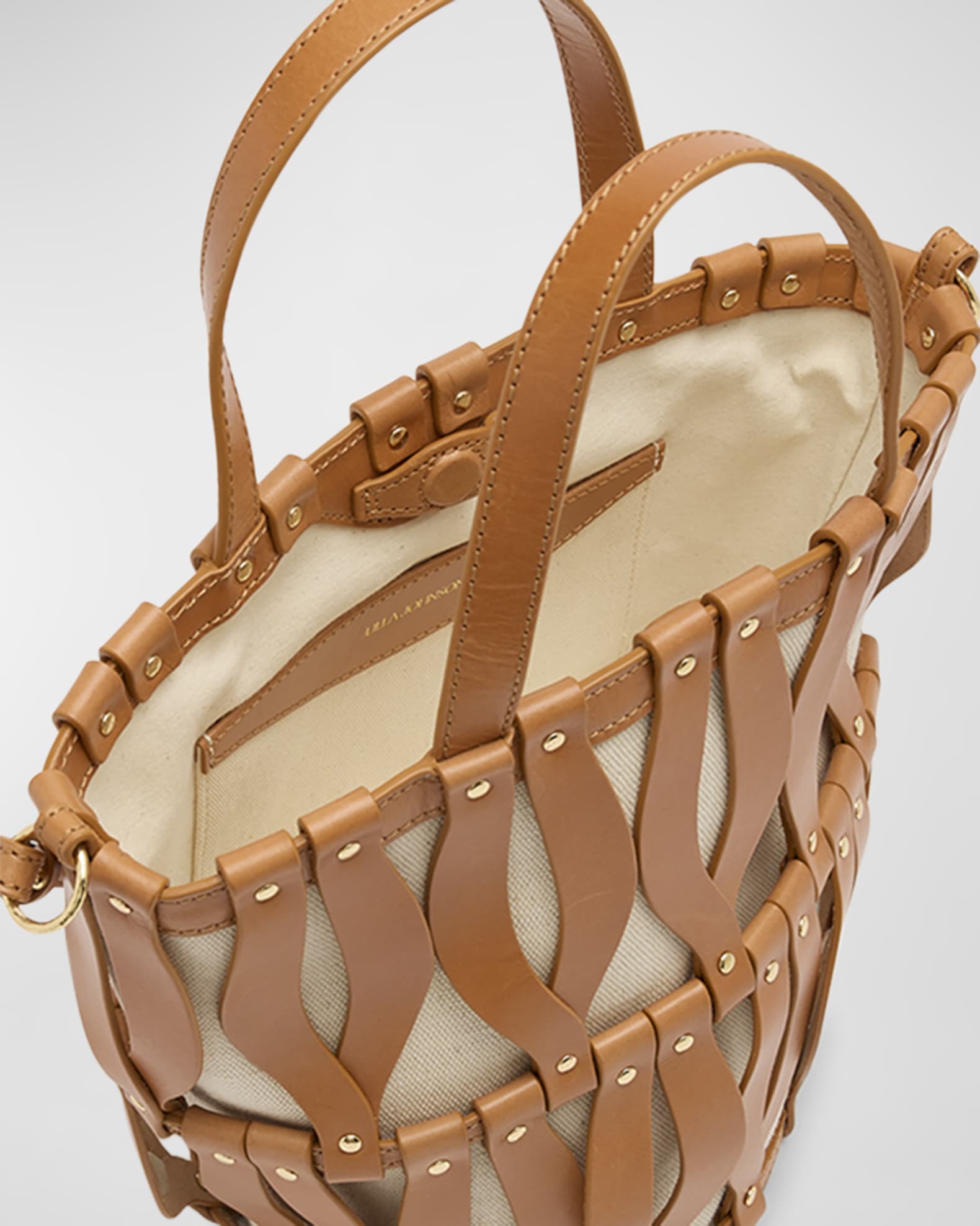 Ulla Johnson Indra Mini Caged Tote Bag | Neiman Marcus