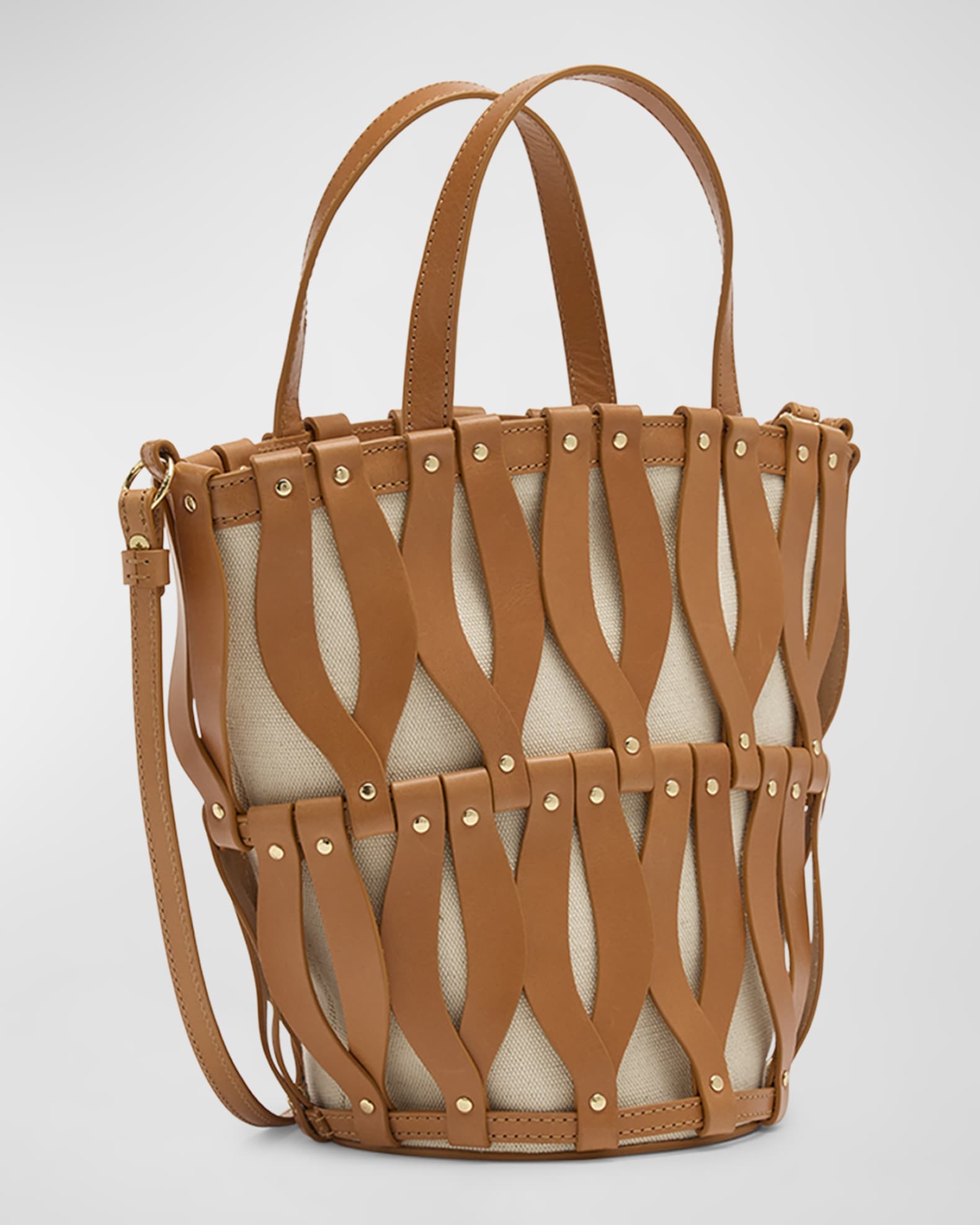 Ulla Johnson Indra Mini Caged Tote Bag | Neiman Marcus