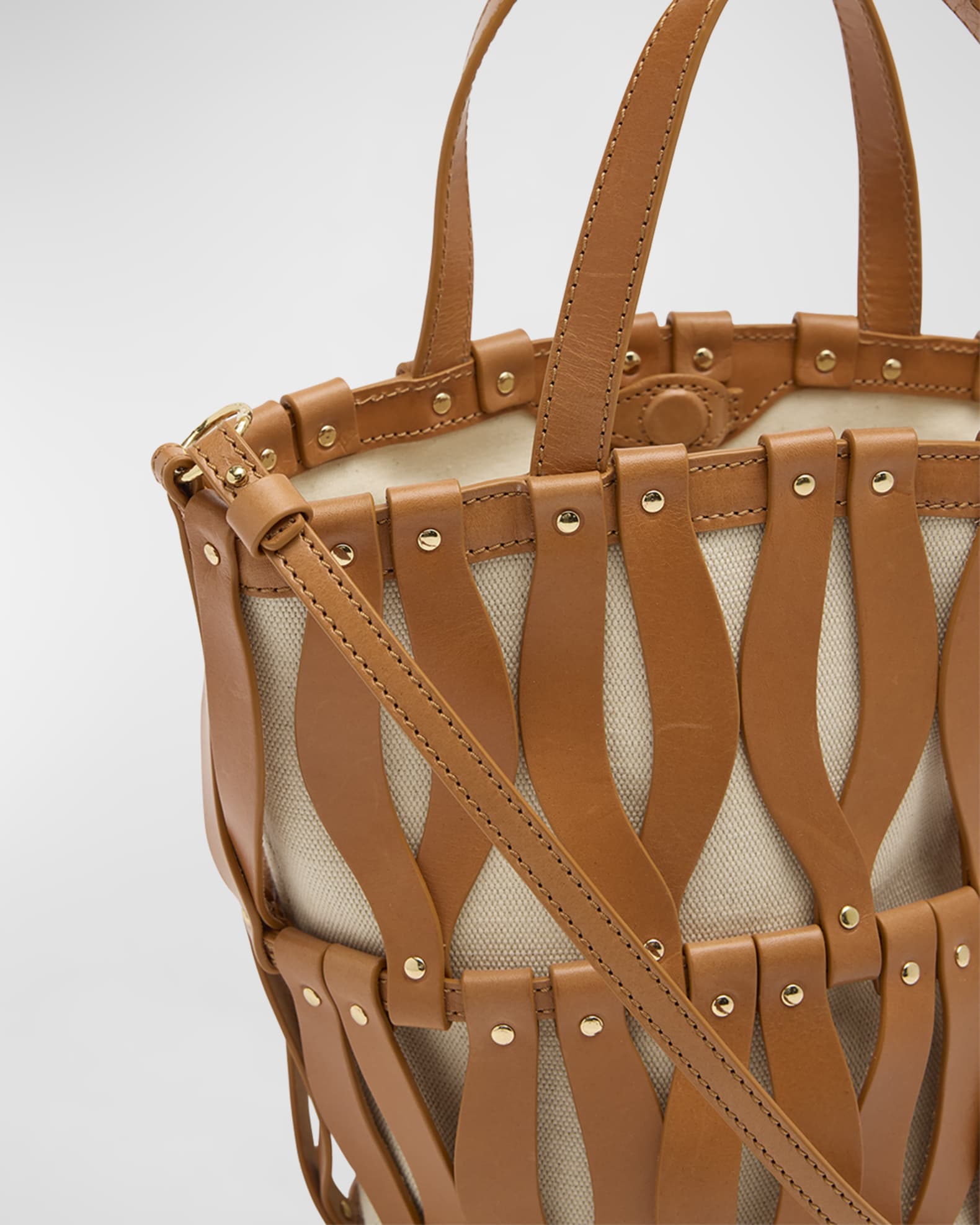 Ulla Johnson Indra Mini Caged Tote Bag | Neiman Marcus