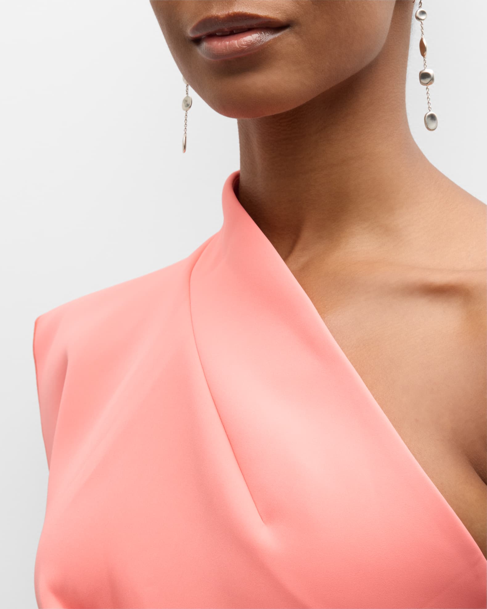 Acler Gowrie Draped One-Shoulder Mini Dress | Neiman Marcus