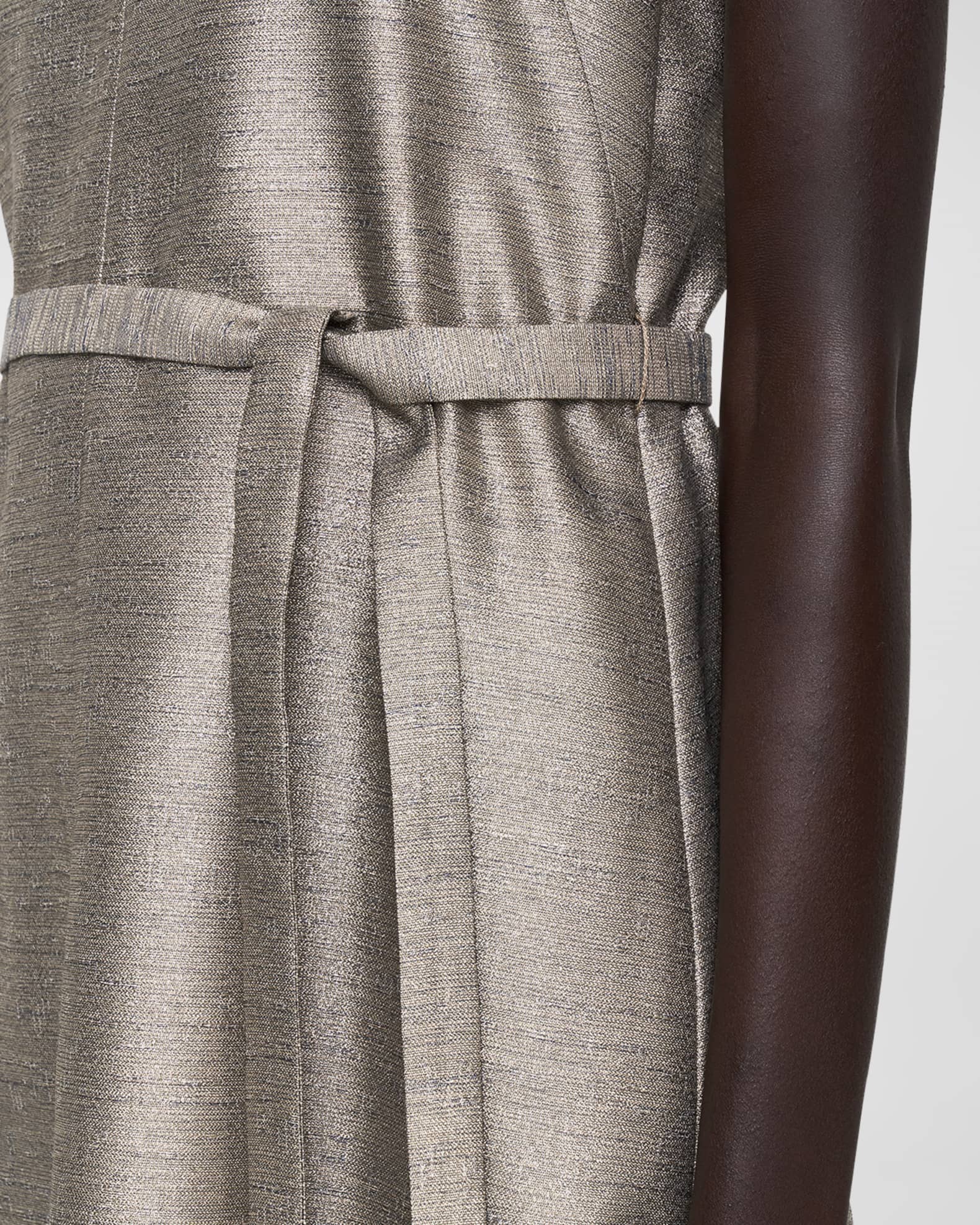 Joseph Desiree Sleeveless Metallic Midi Dress | Neiman Marcus