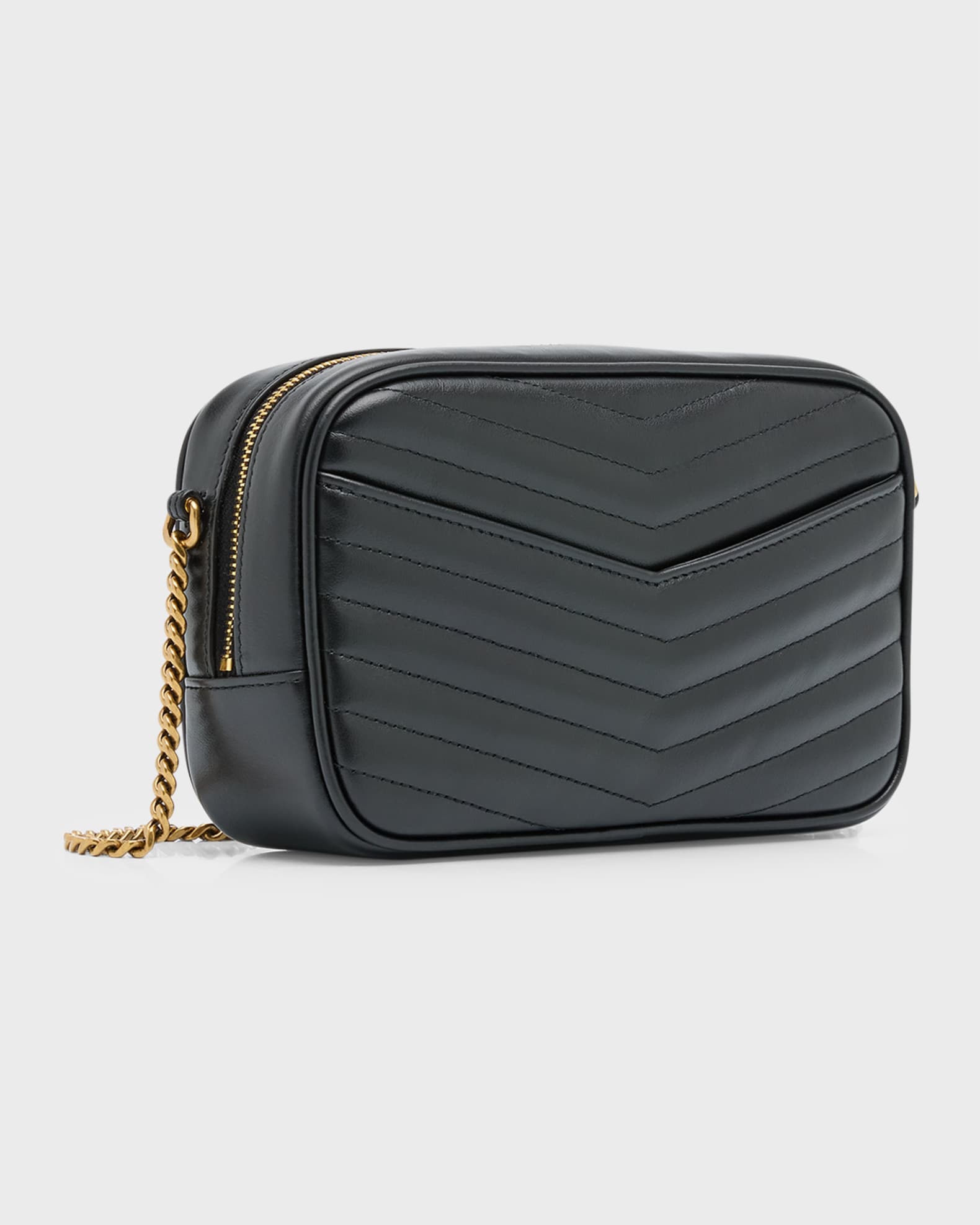 Saint Laurent Lou Mini YSL Camera Bag in Smooth Quilted Leather ...