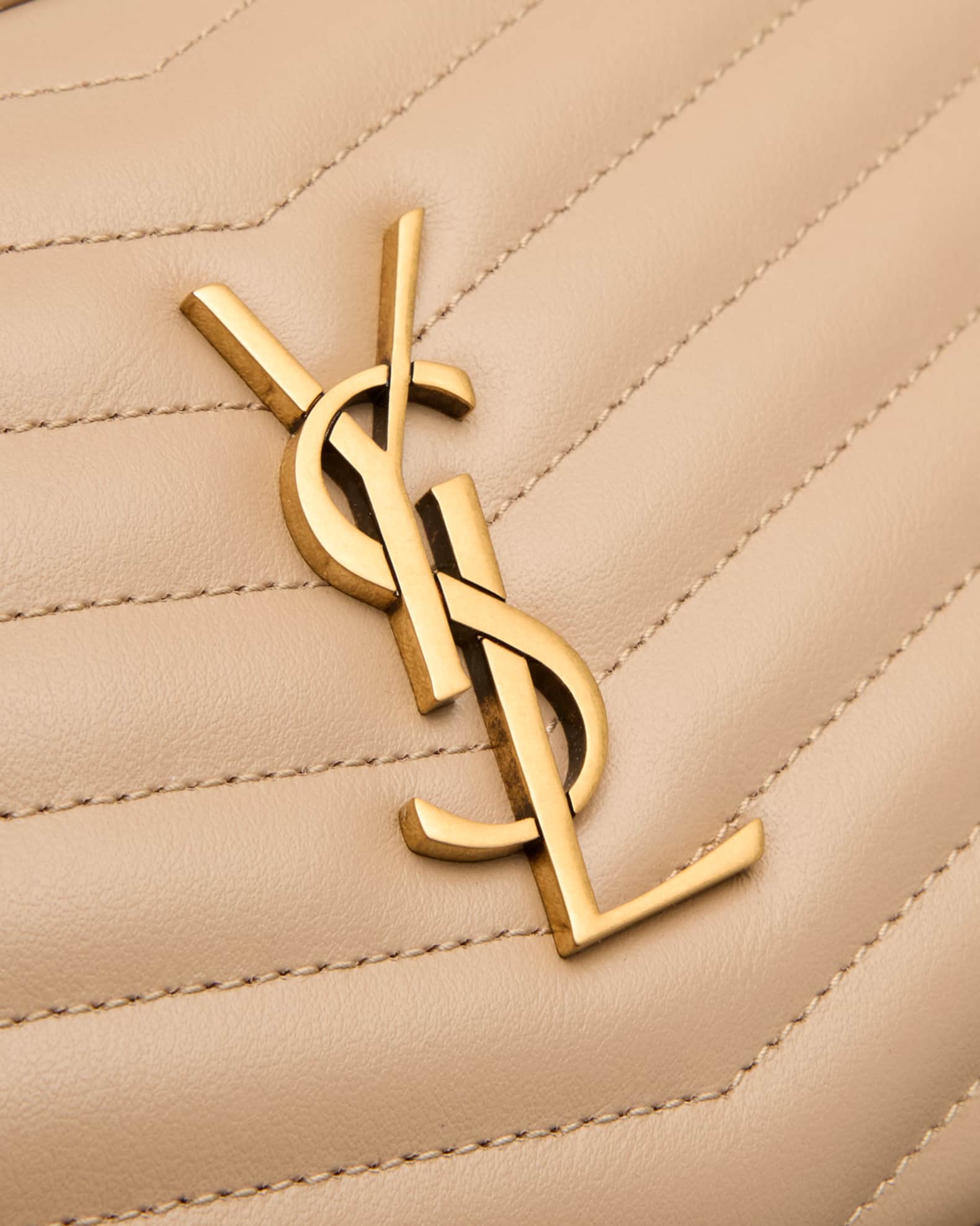 Saint Laurent Lou Mini YSL Camera Bag in Smooth Quilted Leather ...