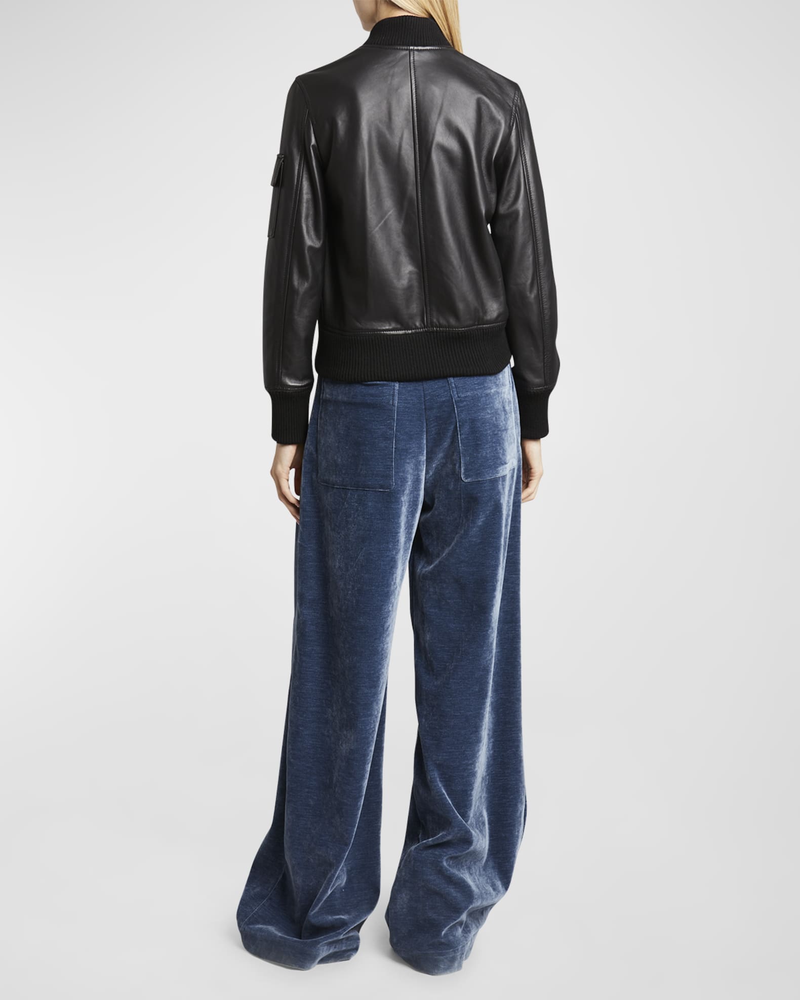 Proenza Schouler White Label Mika Leather Bomber Jacket | Neiman Marcus