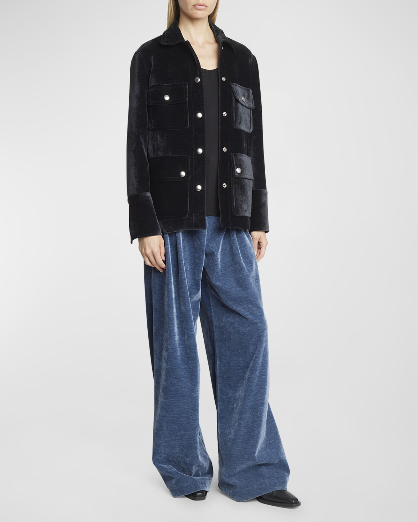 Proenza Schouler White Label Stella Chenille Suiting Jacket | Neiman Marcus