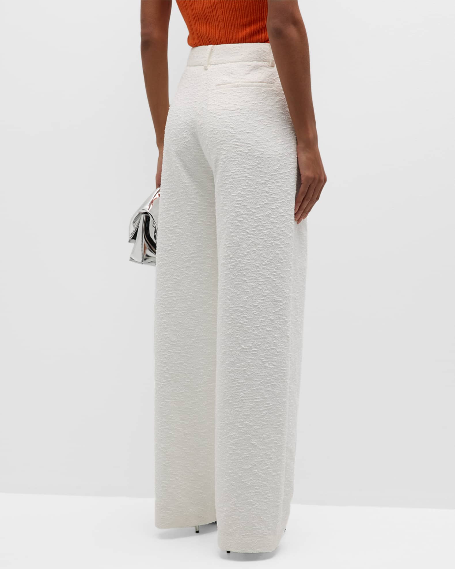 Anna Quan Nico Pleated Straight-Leg Pants | Neiman Marcus