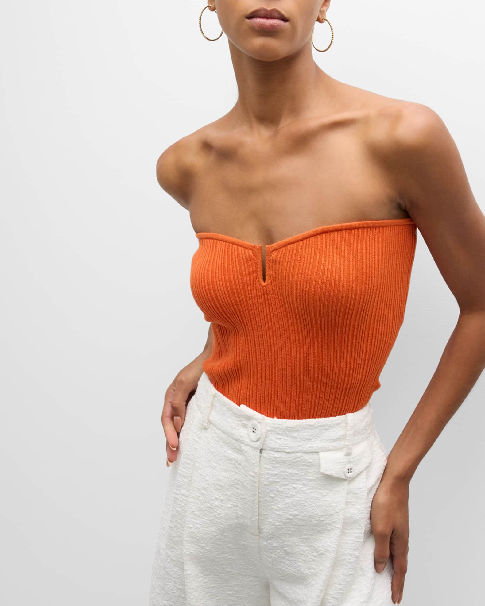 Anna Quan Cora Rib-Knit Tube Top | Neiman Marcus