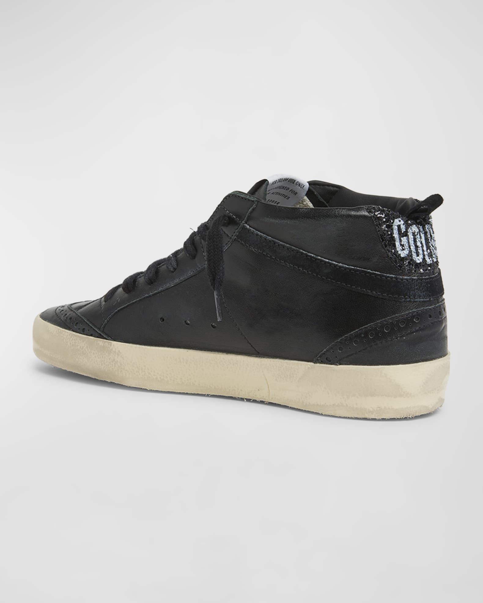 Golden Goose Mid Star Glittery Leather Sneakers | Neiman Marcus