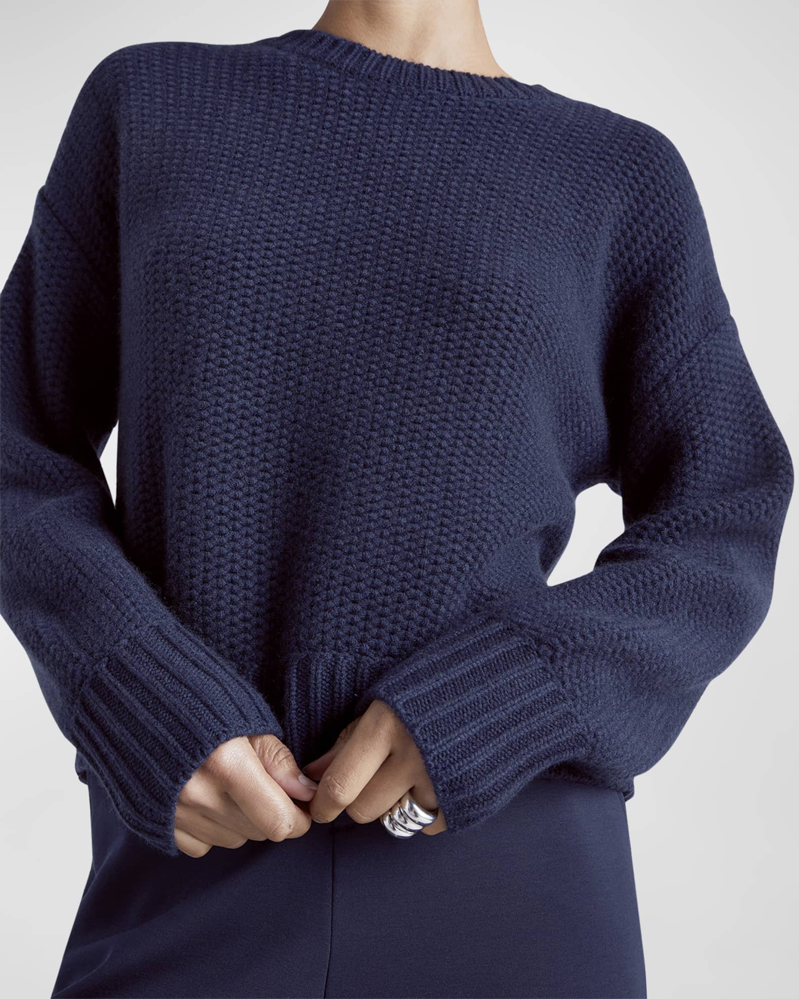 Splendid x Kate Young Cashmere Crewneck Sweater | Neiman Marcus