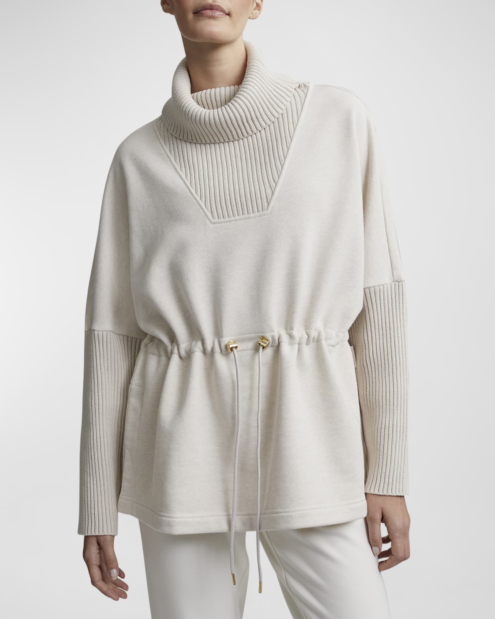 Varley Cavello Longline Turtleneck Sweater | Neiman Marcus