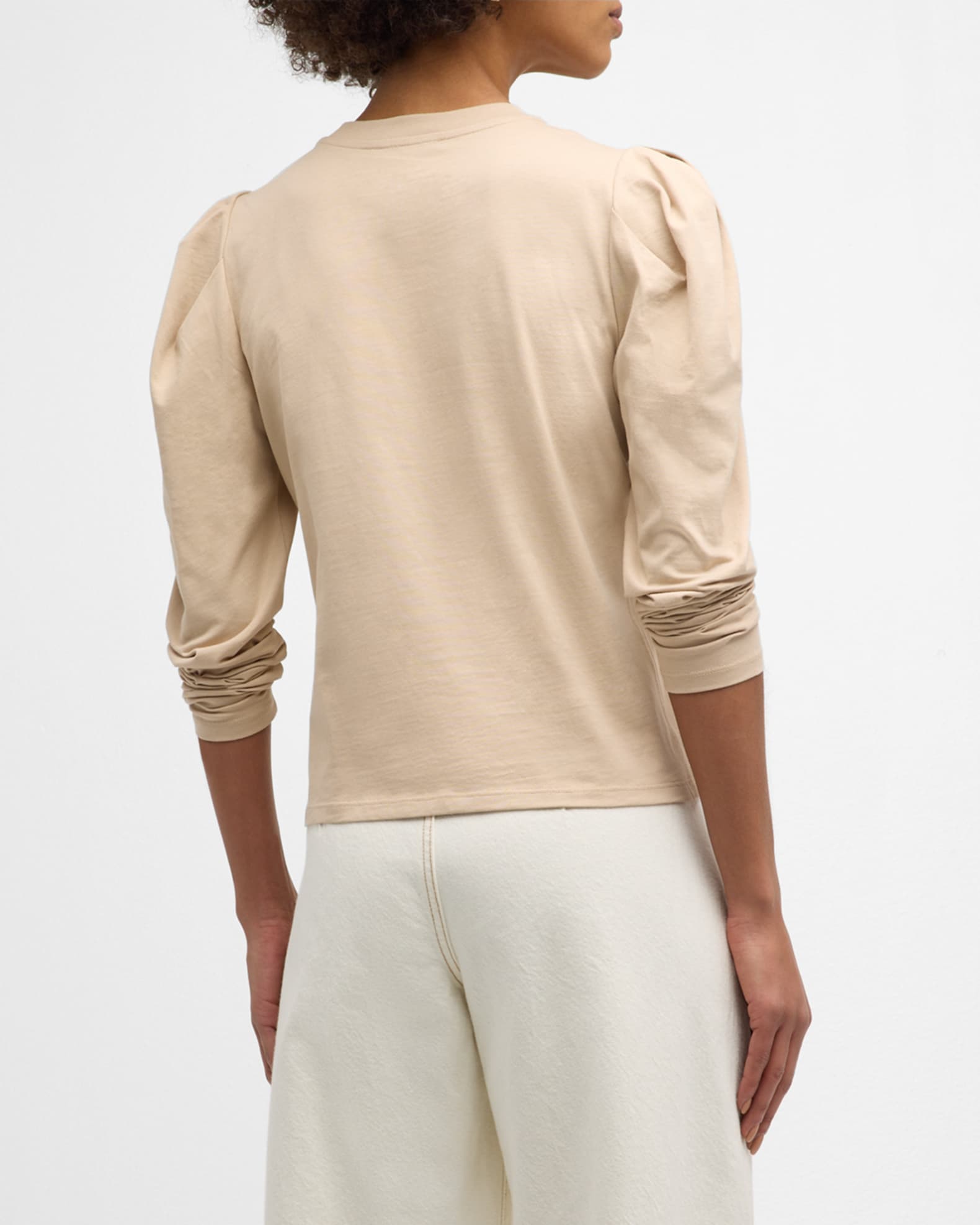 FRAME Draped Knit Femme Tee | Neiman Marcus