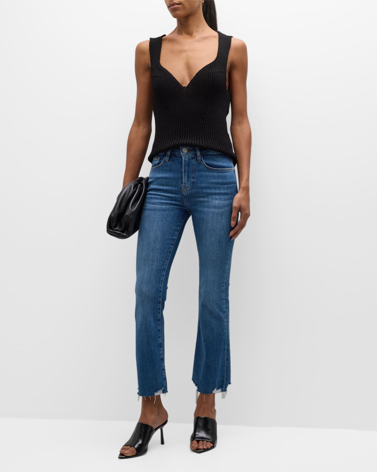 FRAME Le Crop Mini Boot Jeans | Neiman Marcus