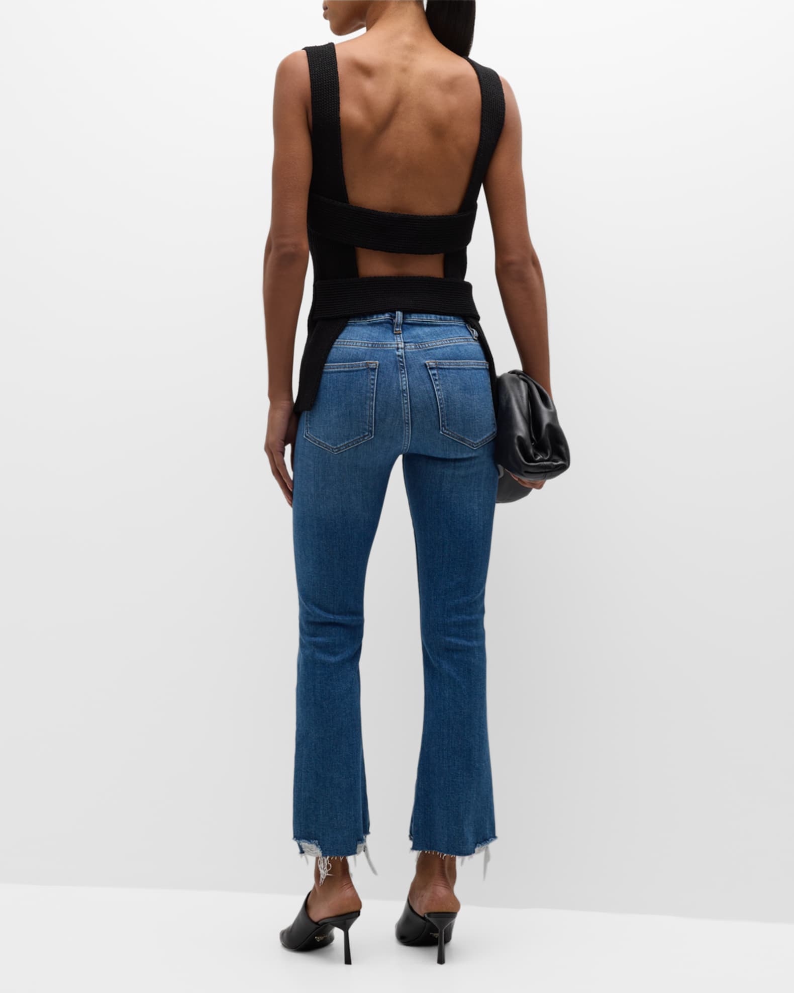 FRAME Le Crop Mini Boot Jeans | Neiman Marcus