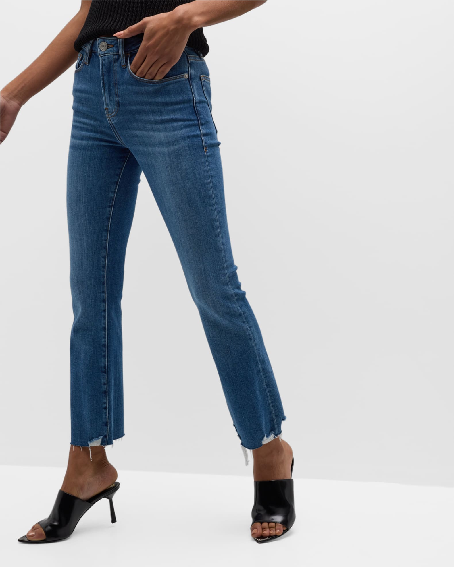 FRAME Le Crop Mini Boot Jeans | Neiman Marcus