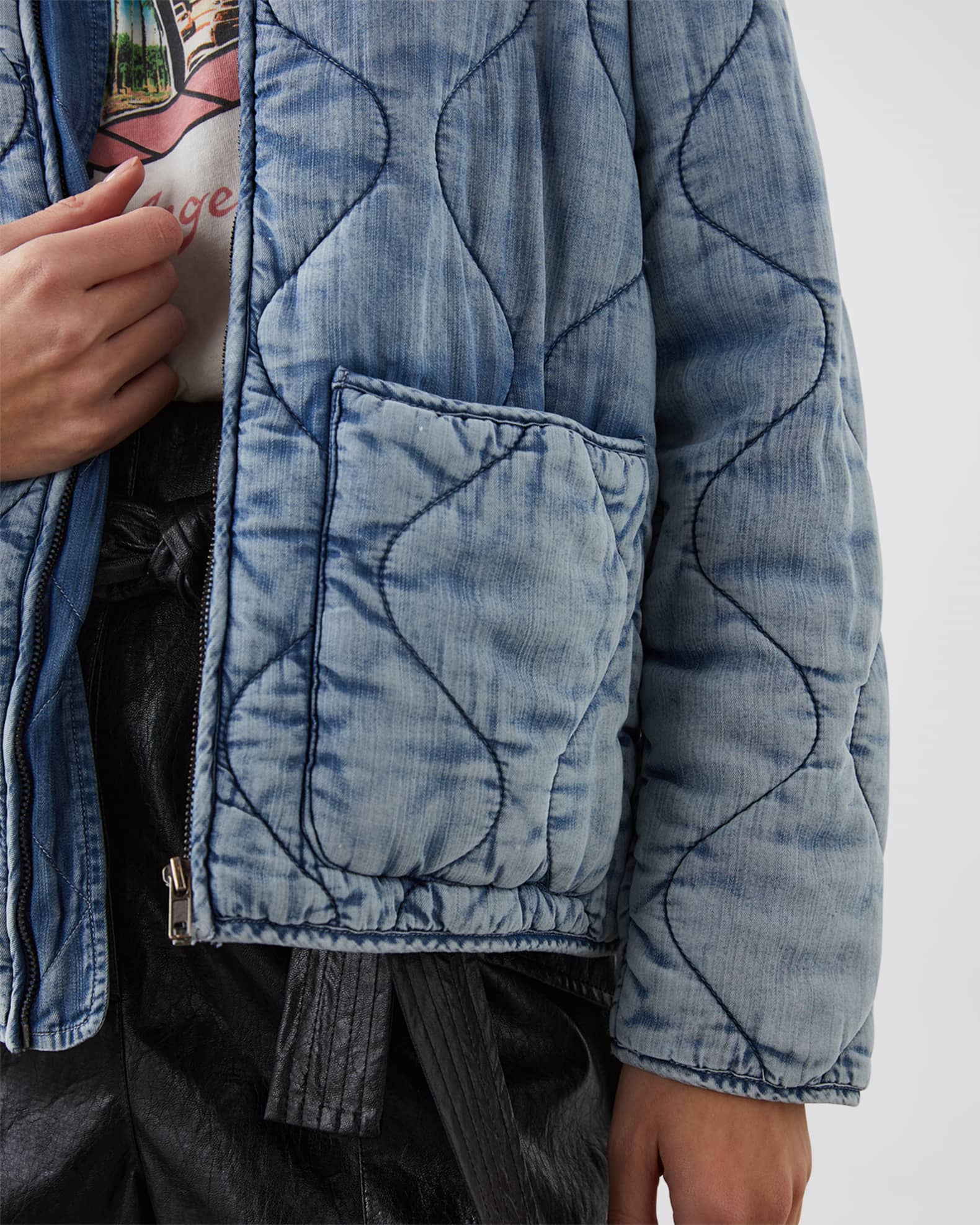 Rails Denver Quilted Denim Jacket | Neiman Marcus