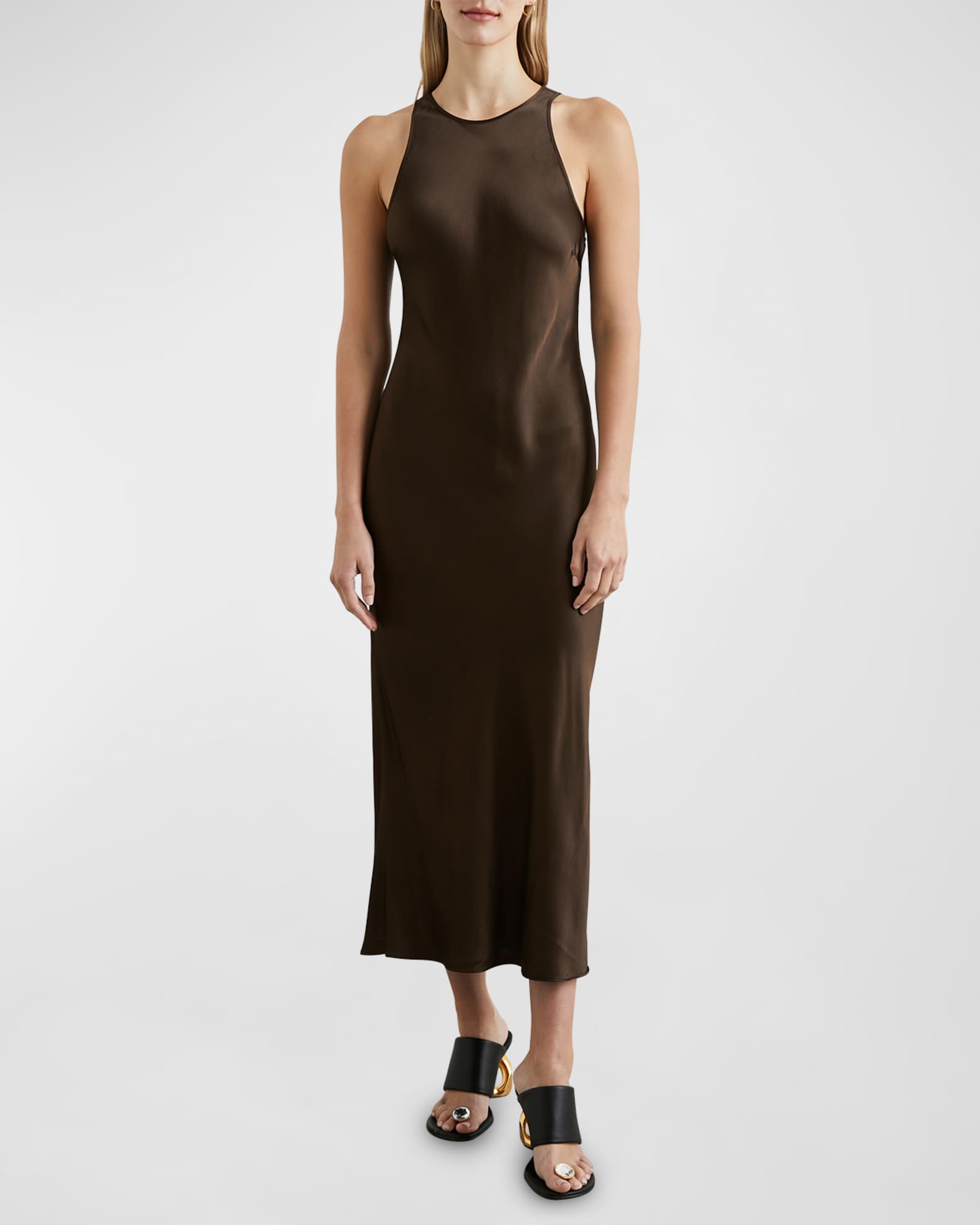 Rails Solene Satin Midi Dress | Neiman Marcus