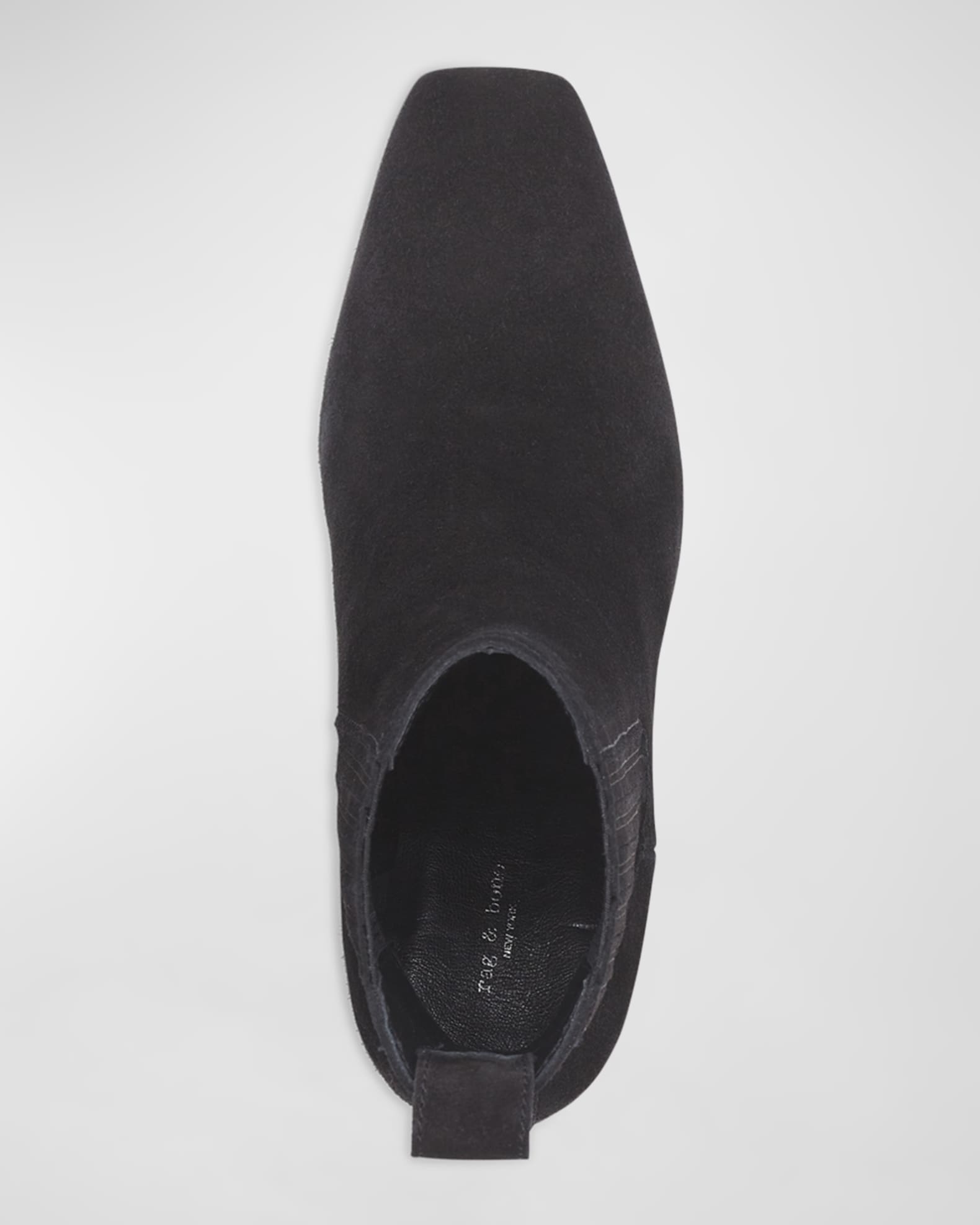Rag & Bone Astra Suede Square-Toe Chelsea Boots | Neiman Marcus
