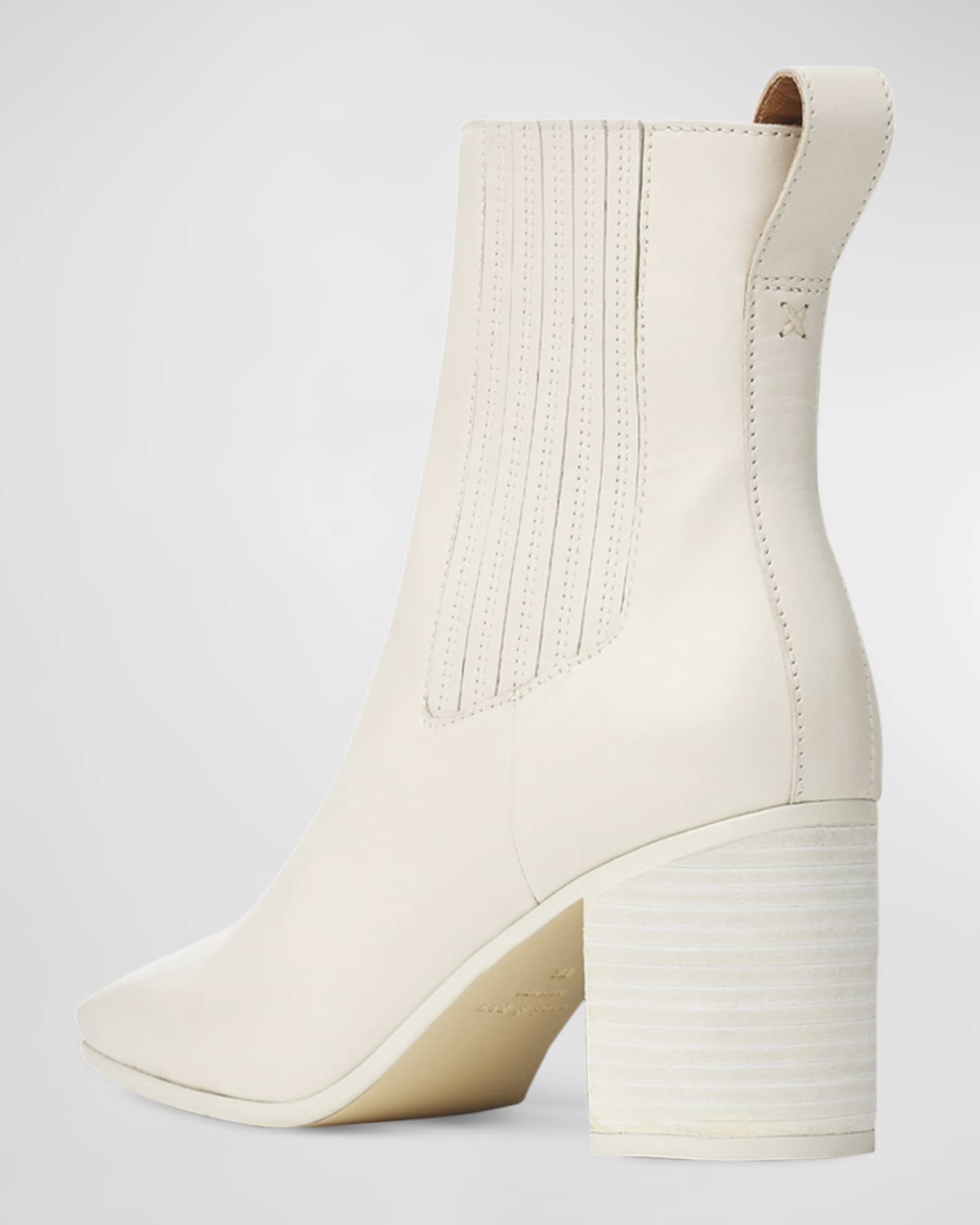 Rag & Bone Astra Leather Square-Toe Chelsea Boots | Neiman Marcus