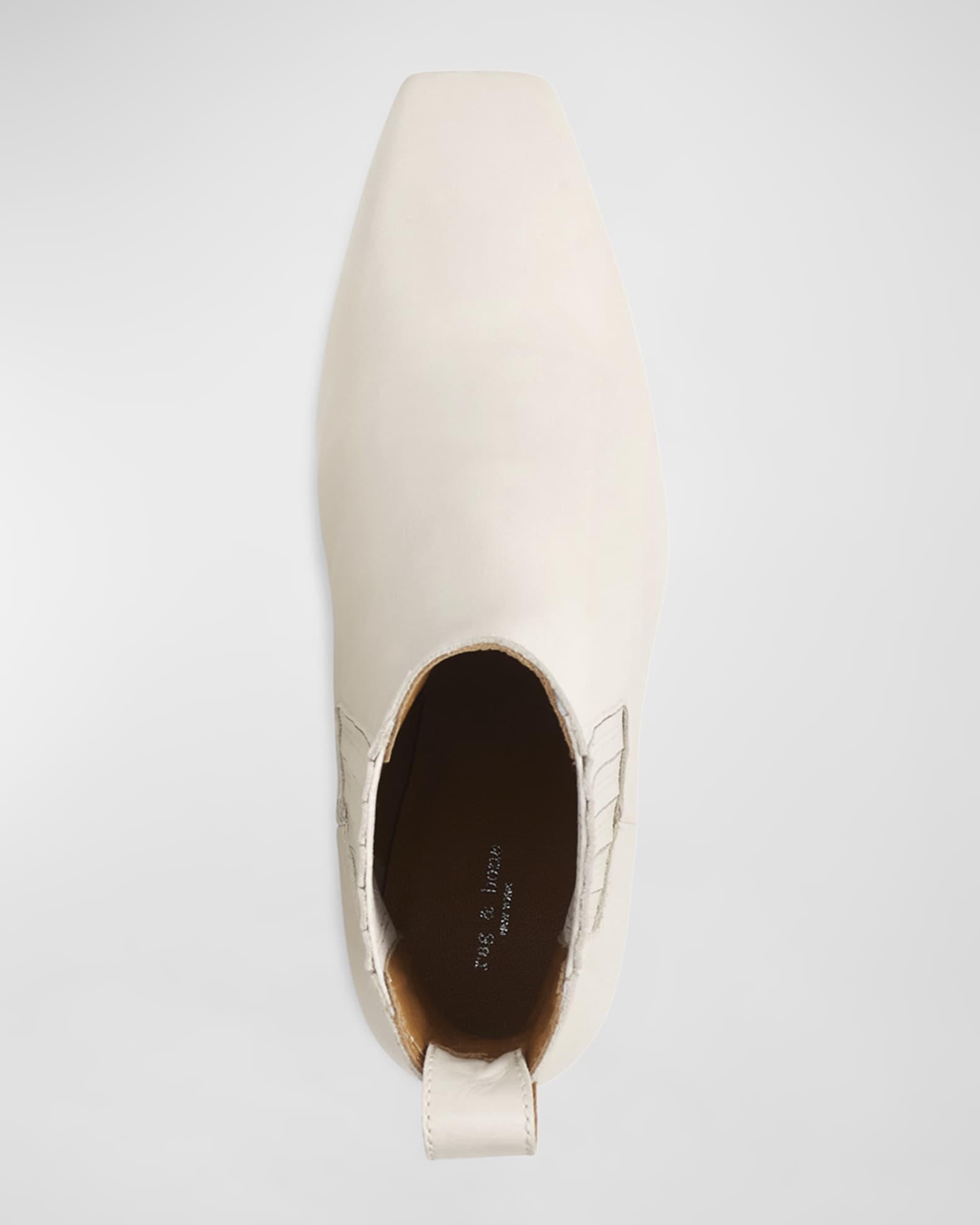 Rag & Bone Astra Leather Square-Toe Chelsea Boots | Neiman Marcus