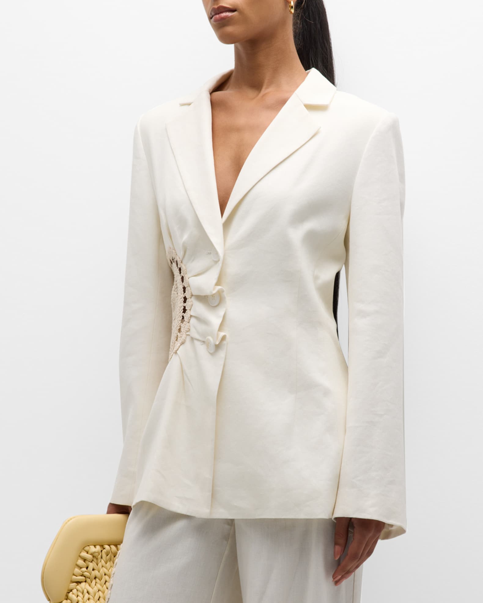 SIR Atacama Crochet Blazer | Neiman Marcus