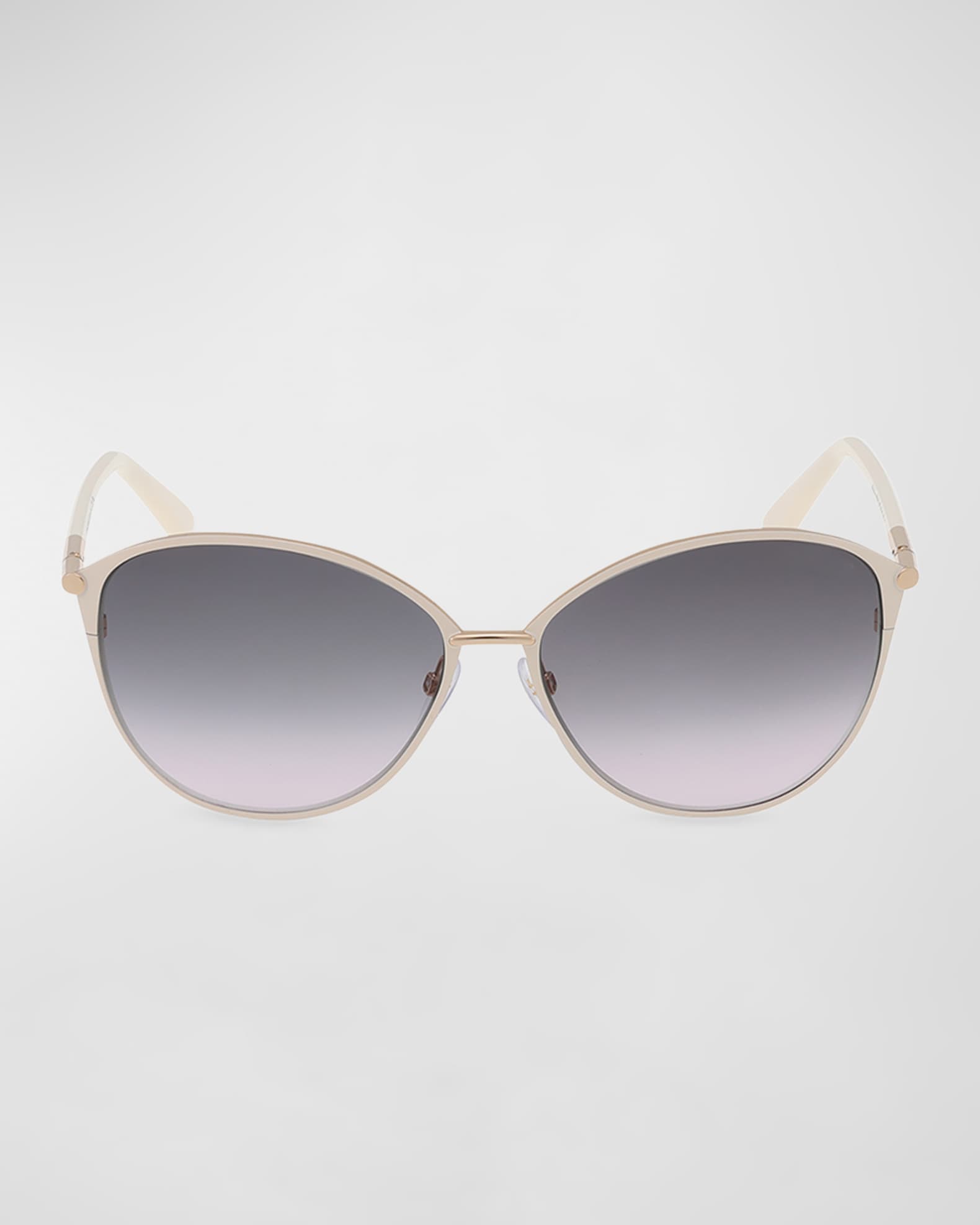 TOM FORD Penelope Gradient Acetate & Metal Round Sunglasses | Neiman Marcus
