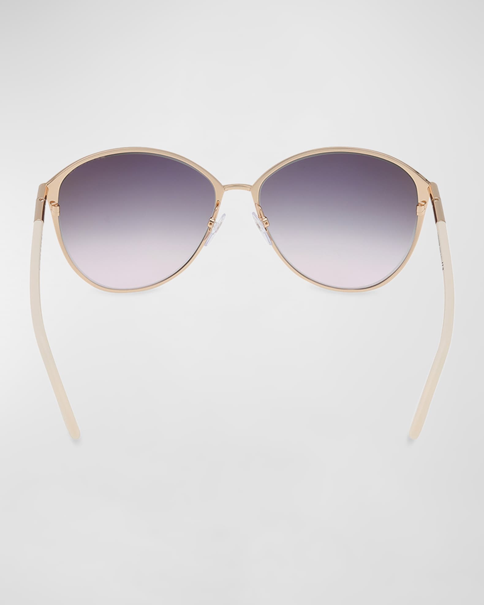 TOM FORD Penelope Gradient Acetate & Metal Round Sunglasses | Neiman Marcus