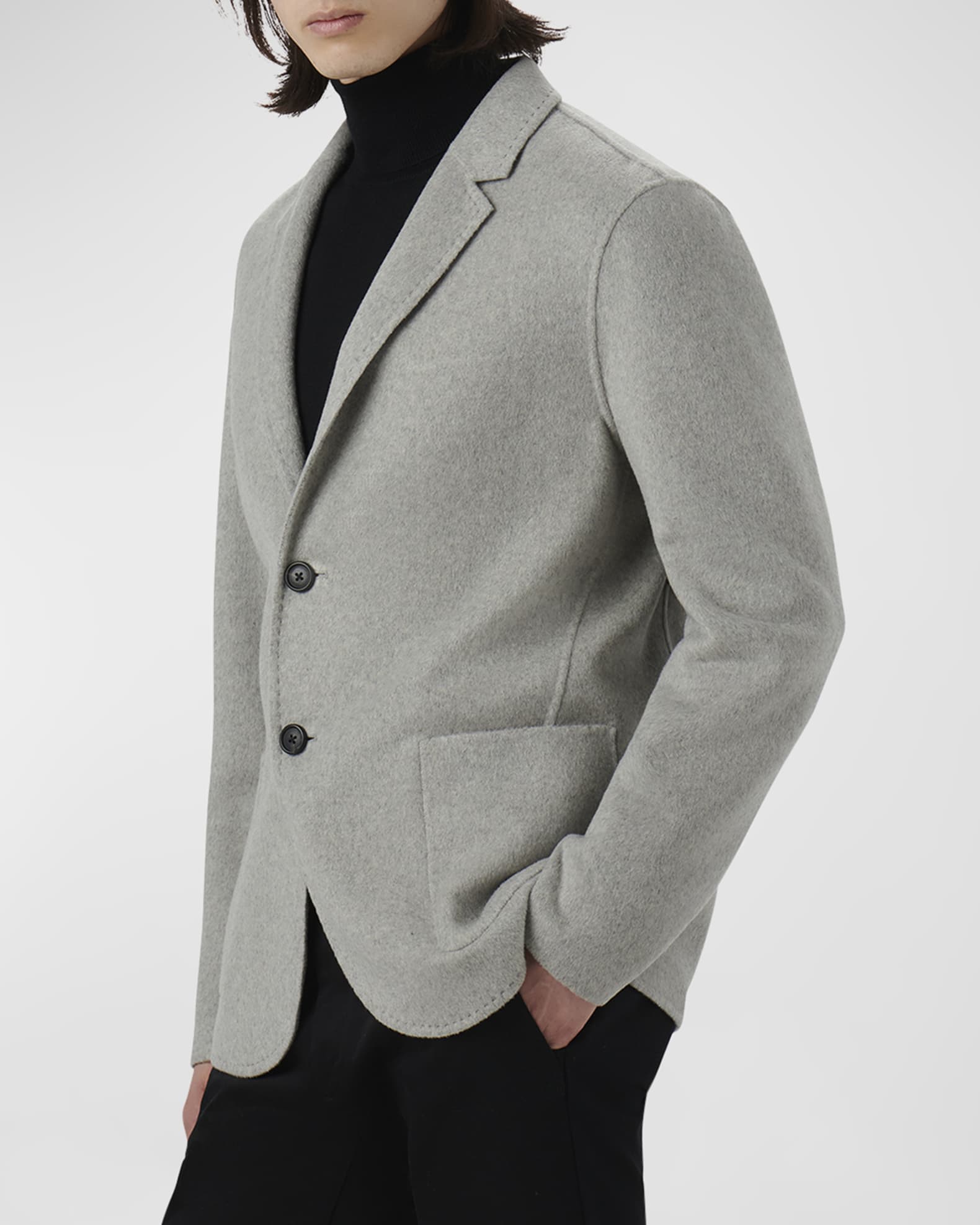 Bugatchi Men's Double-Knit Two-Button Blazer | Neiman Marcus