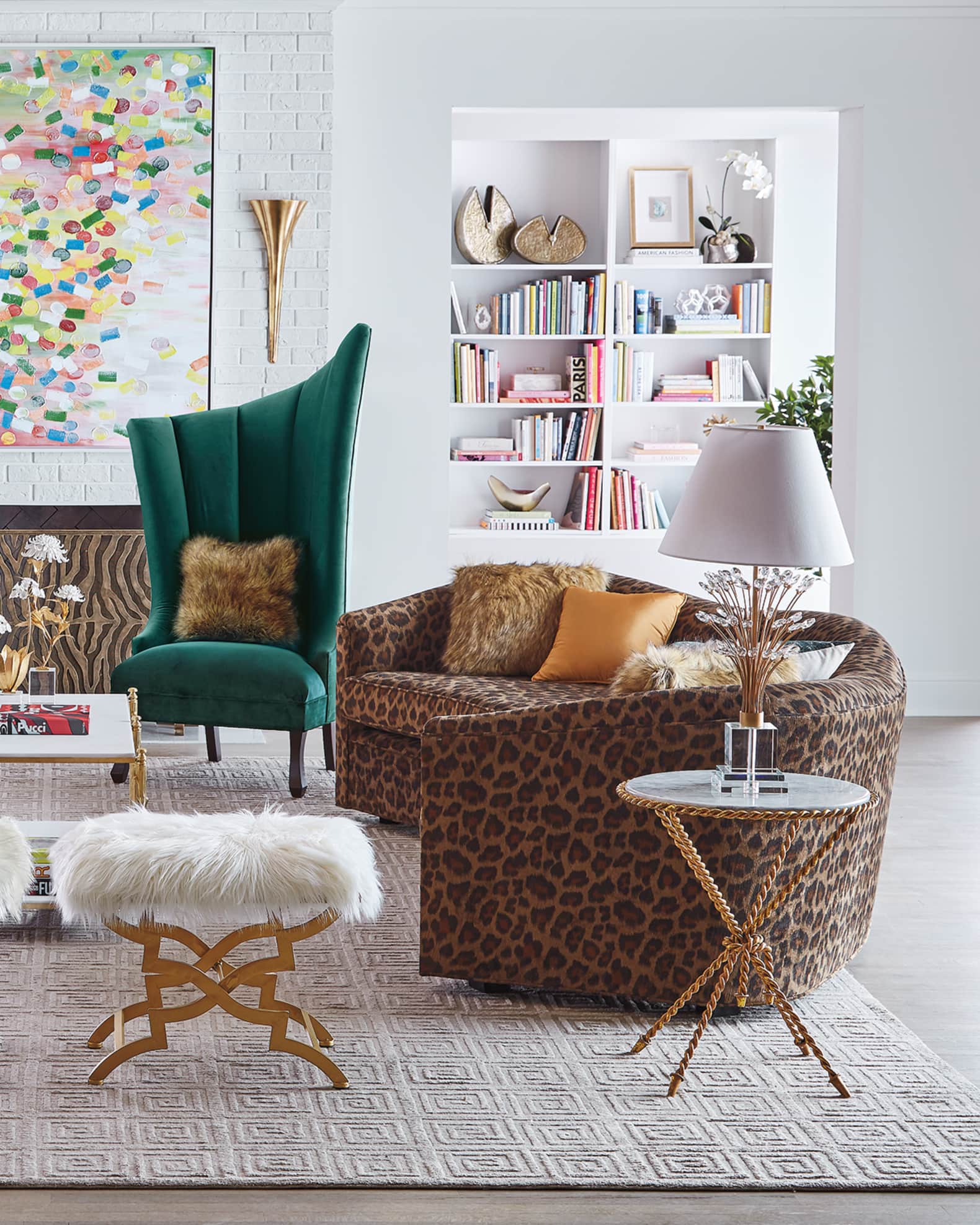 Leopard print sofa for sale store