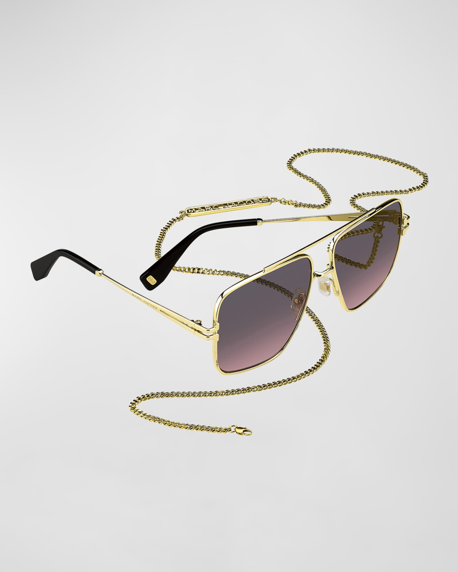 Chain Metal & Plastic Aviator Sunglasses | Neiman Marcus