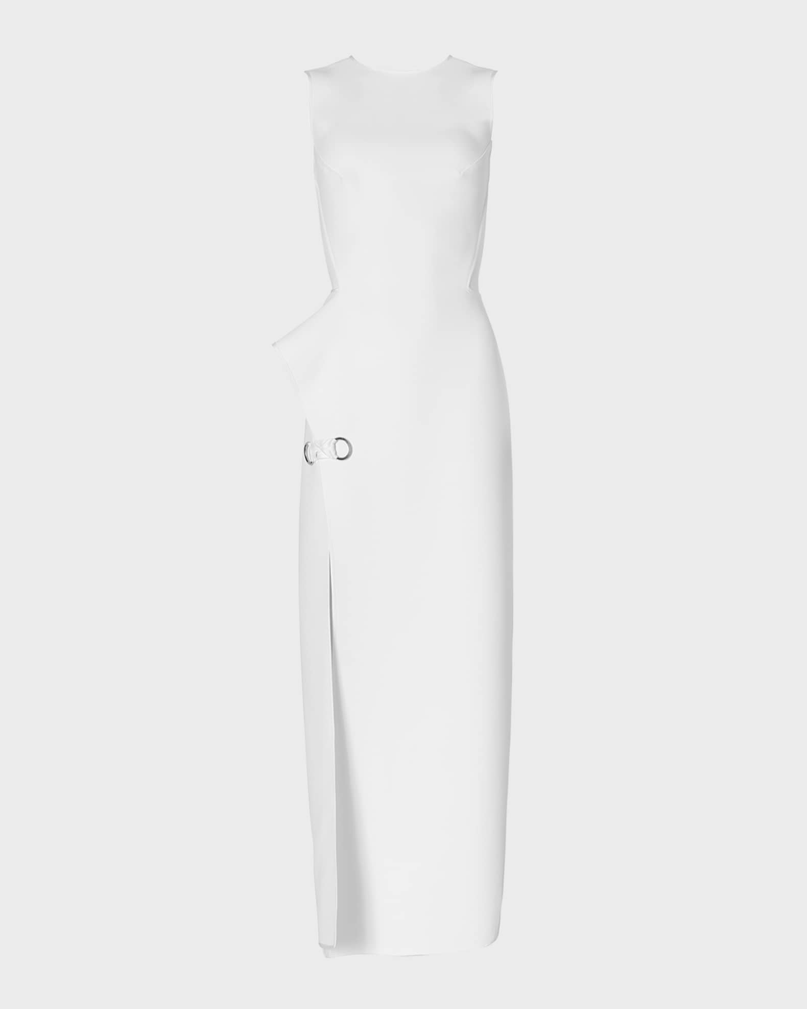 Maticevski Mannerism Structured Thigh-Slit Sleeveless Ankle Dress ...