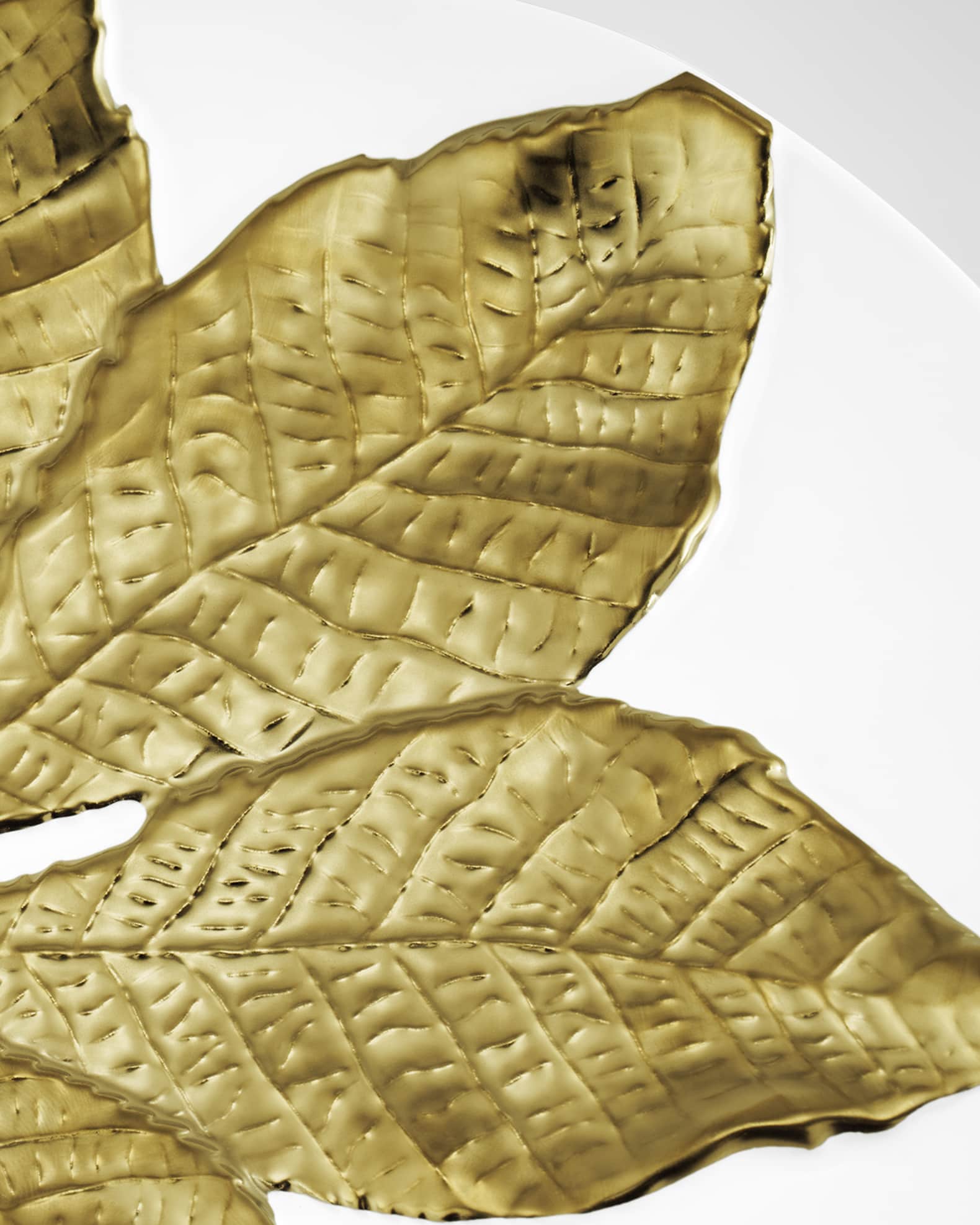 Michael Aram Chestnut Leaf Salad Plate, Set of 4 | Neiman Marcus