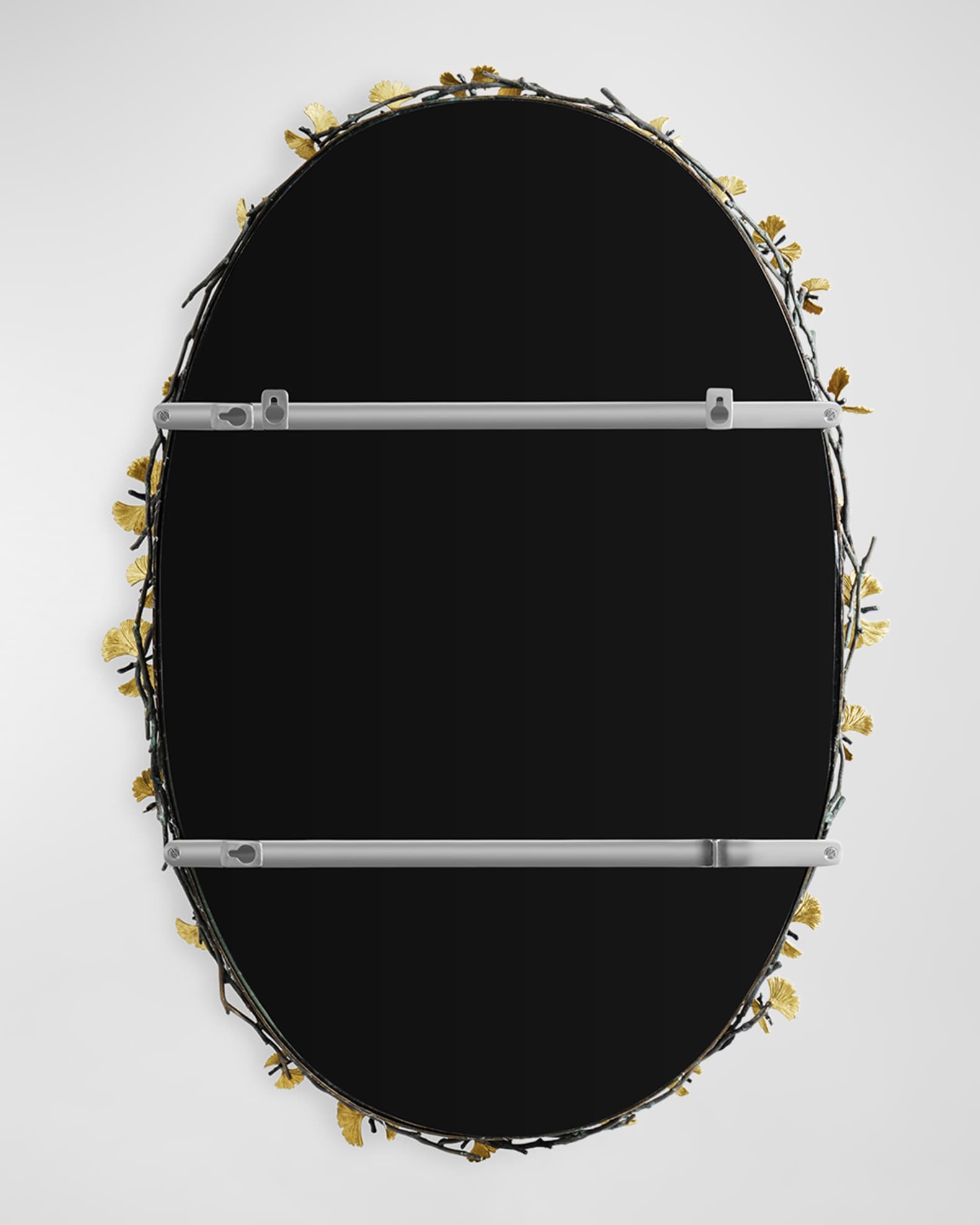 Michael Aram Butterfly Ginkgo Oval Wall Mirror - 39" | Neiman Marcus
