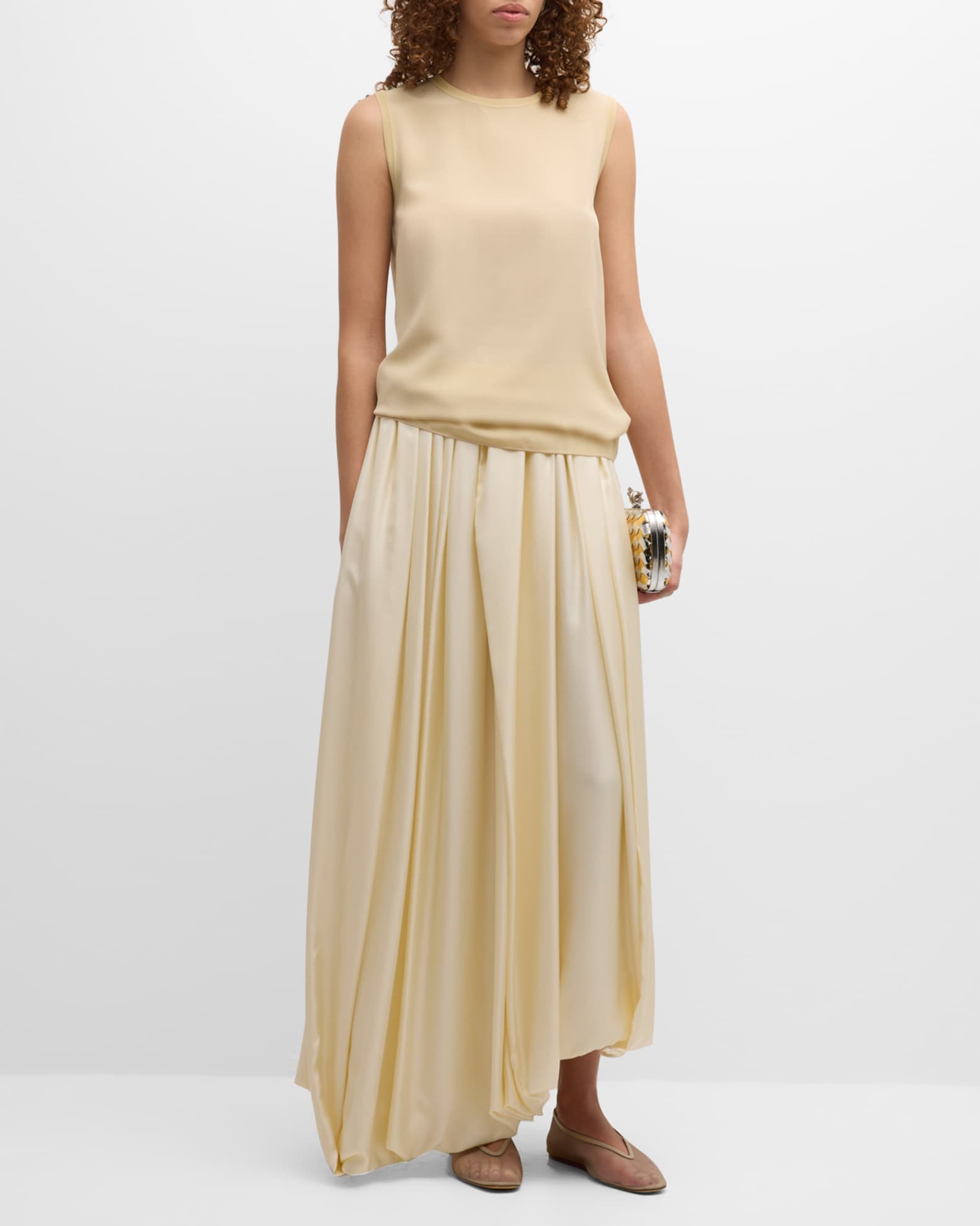 Joseph Bley Sleeveless Crepe De Soie Blouse | Neiman Marcus