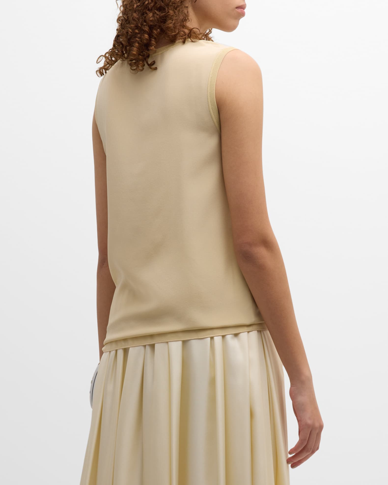 Joseph Bley Sleeveless Crepe De Soie Blouse | Neiman Marcus