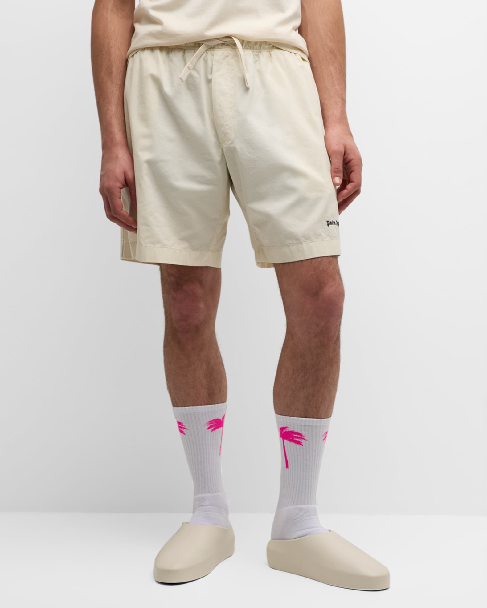 Palm Angels Men's Classic Logo Bermuda Shorts | Neiman Marcus