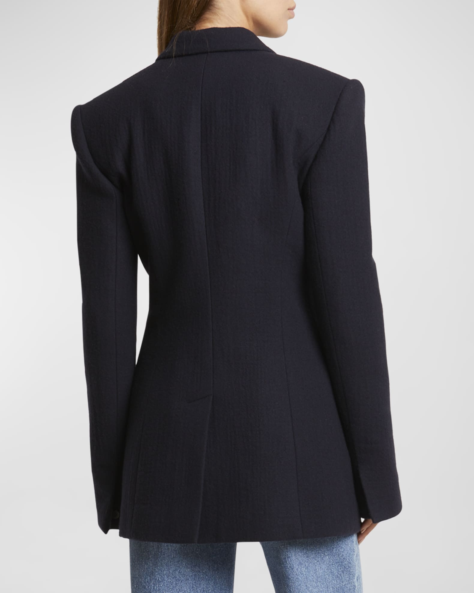 Chloe Wool Blazer with Chain Detail | Neiman Marcus