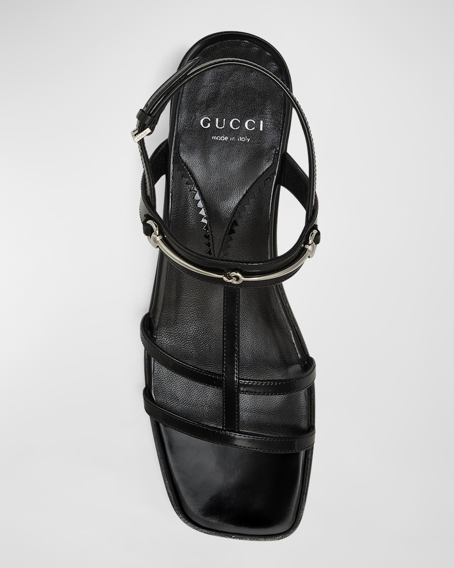 Gucci Divine Leather Slingback Sandals | Neiman Marcus
