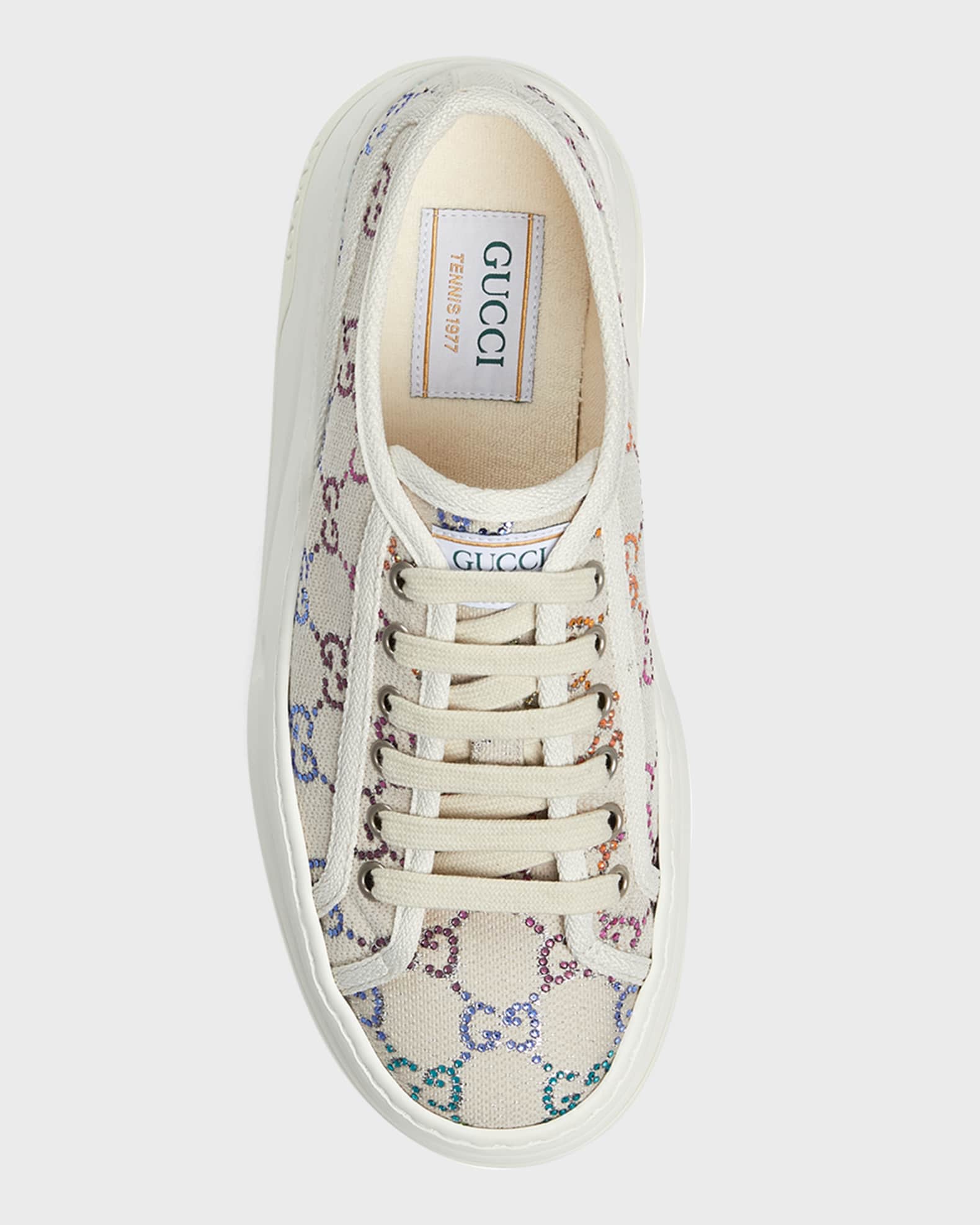 Gucci Treck Multicolor GG Platform Sneakers | Neiman Marcus