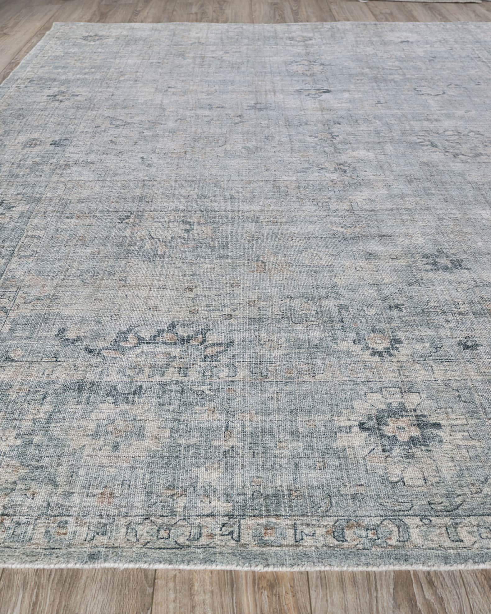 Cambridge Hand-Loomed Blue Rug | Neiman Marcus