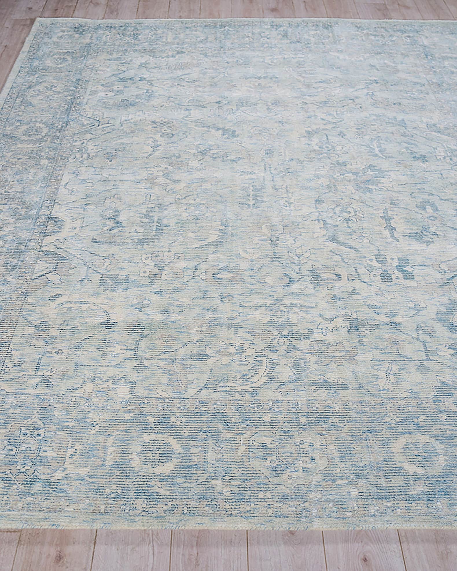 Tuscany Hand-Loomed Blue Rug | Neiman Marcus
