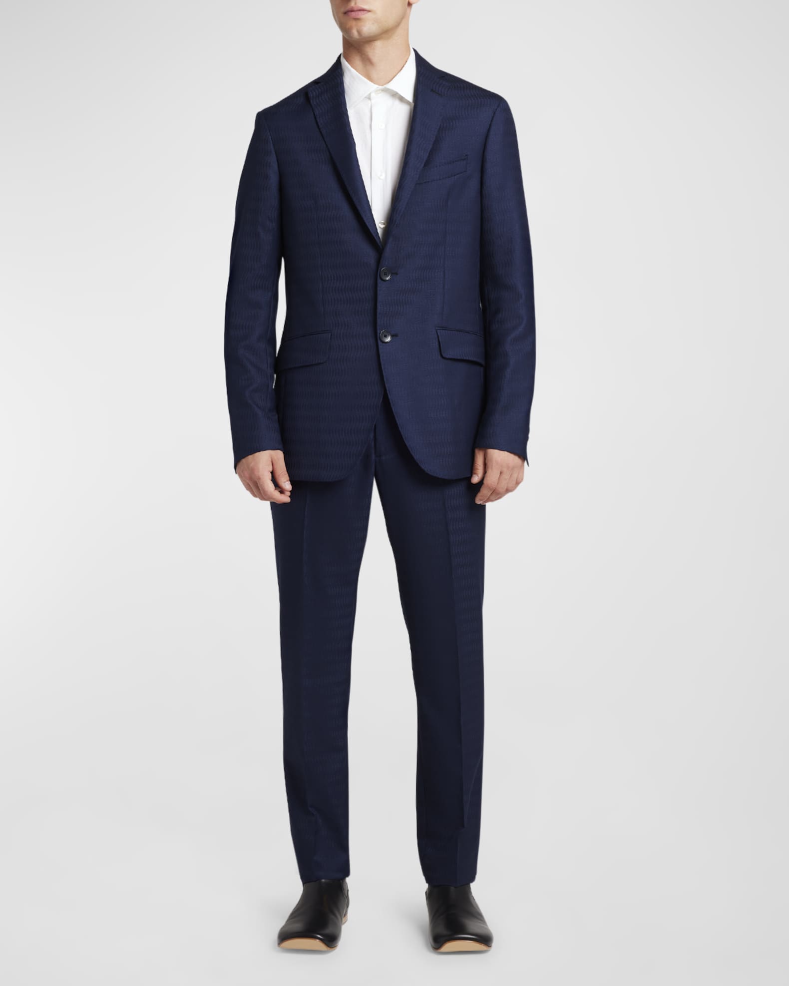 Etro Men's Wavy Jacquard Suit Jacket | Neiman Marcus