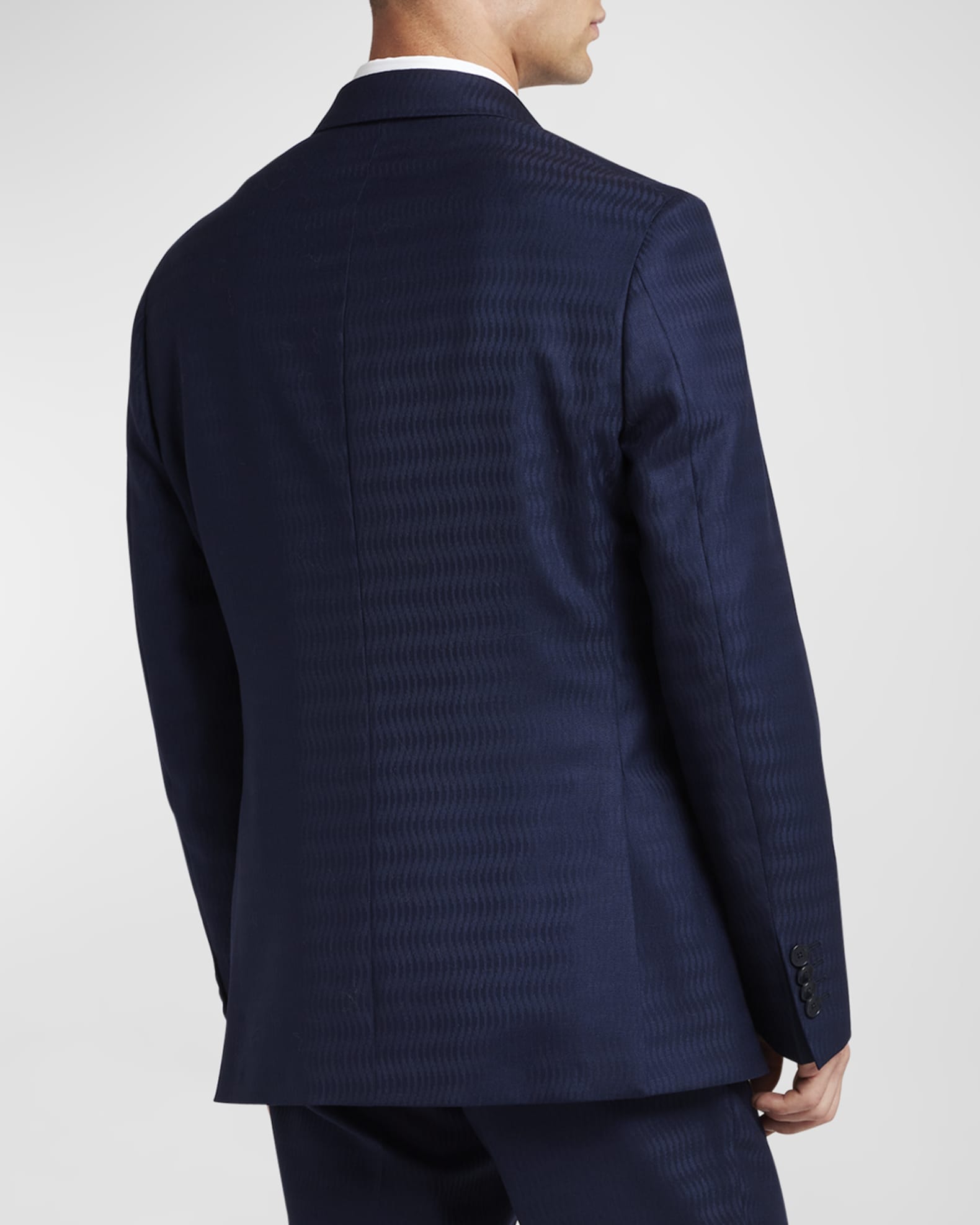 Etro Men's Wavy Jacquard Suit Jacket | Neiman Marcus