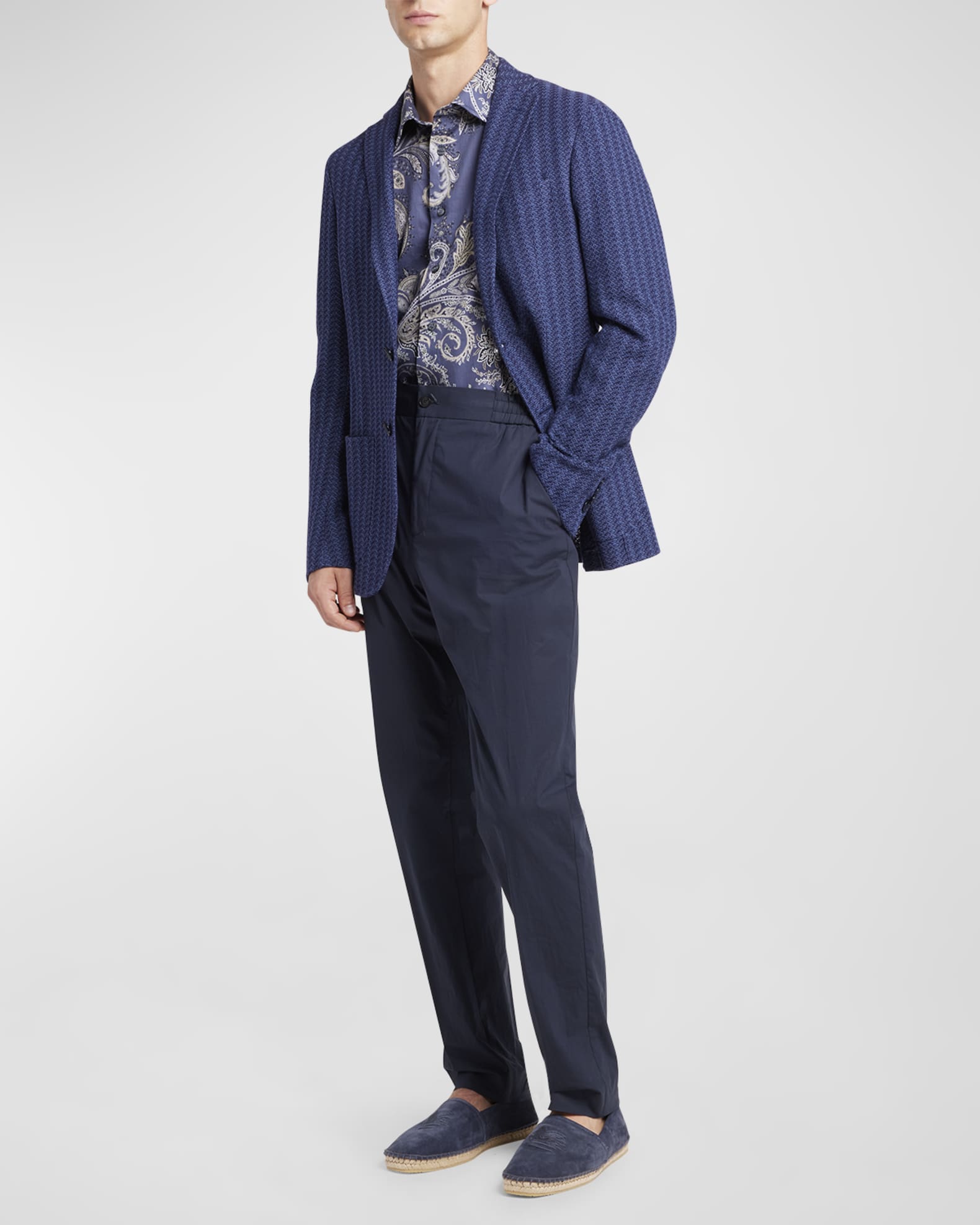 Etro Men's Unlined Knit Blazer | Neiman Marcus