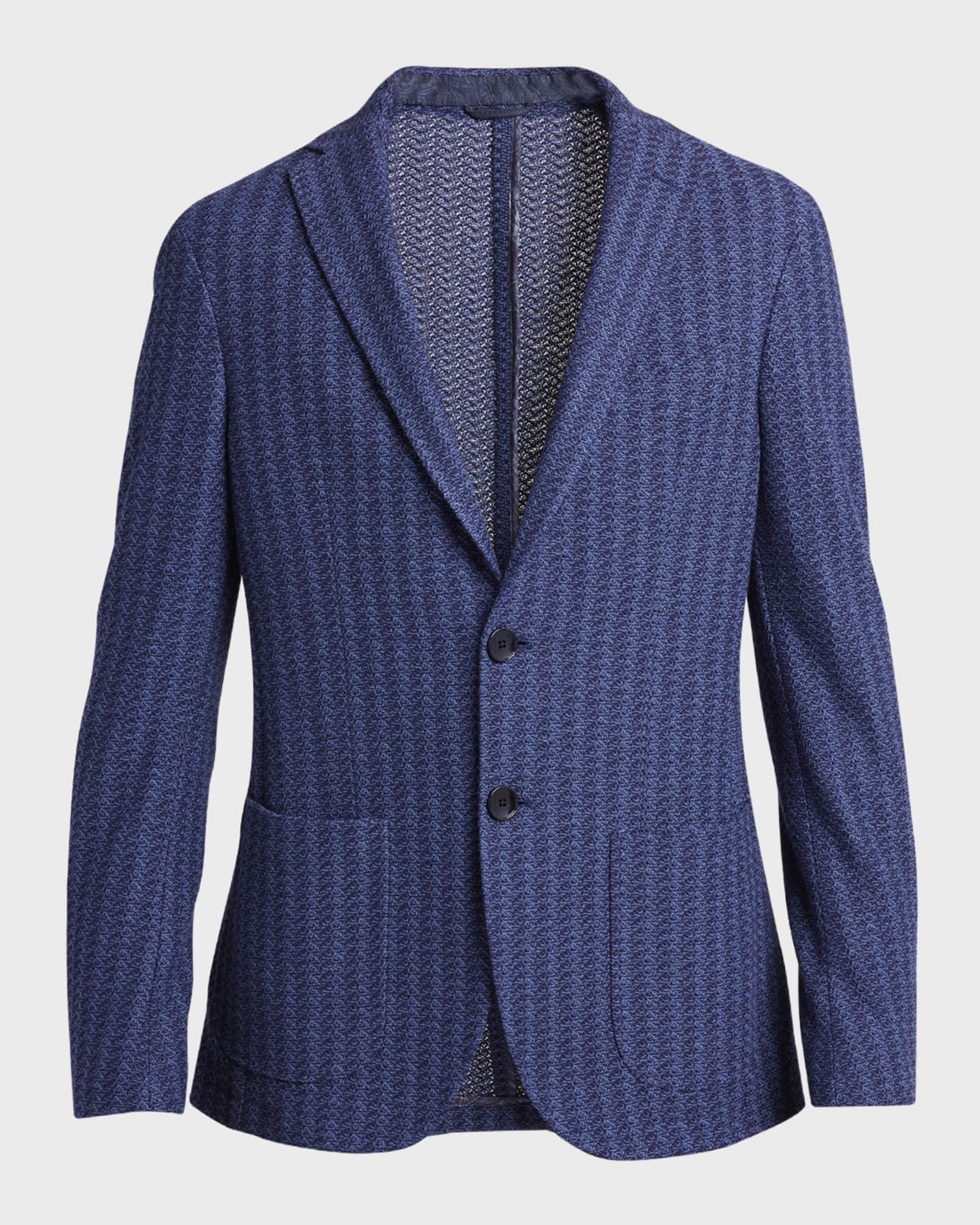 Etro Men's Unlined Knit Blazer | Neiman Marcus